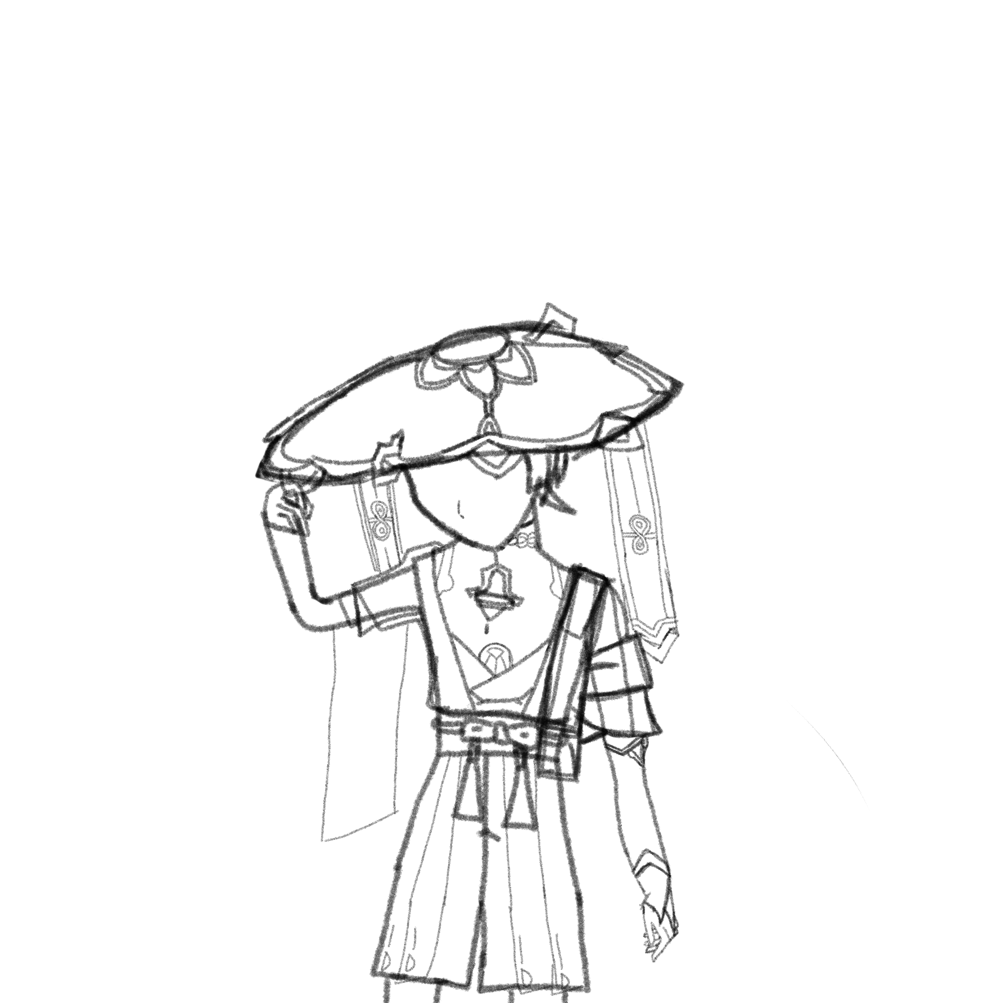 Wanderer sketch Genshin Impact | HoYoLAB