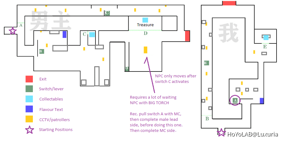 Blizzardous Threads of Red Villa Courtyard maps and walkthrough Tears ...