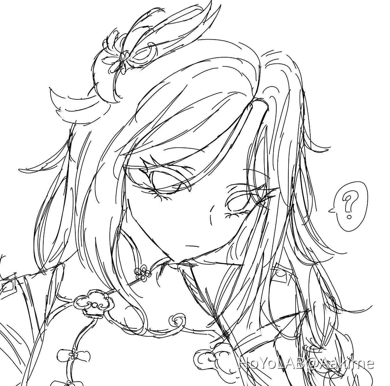 Shenhe sketch Genshin Impact | HoYoLAB