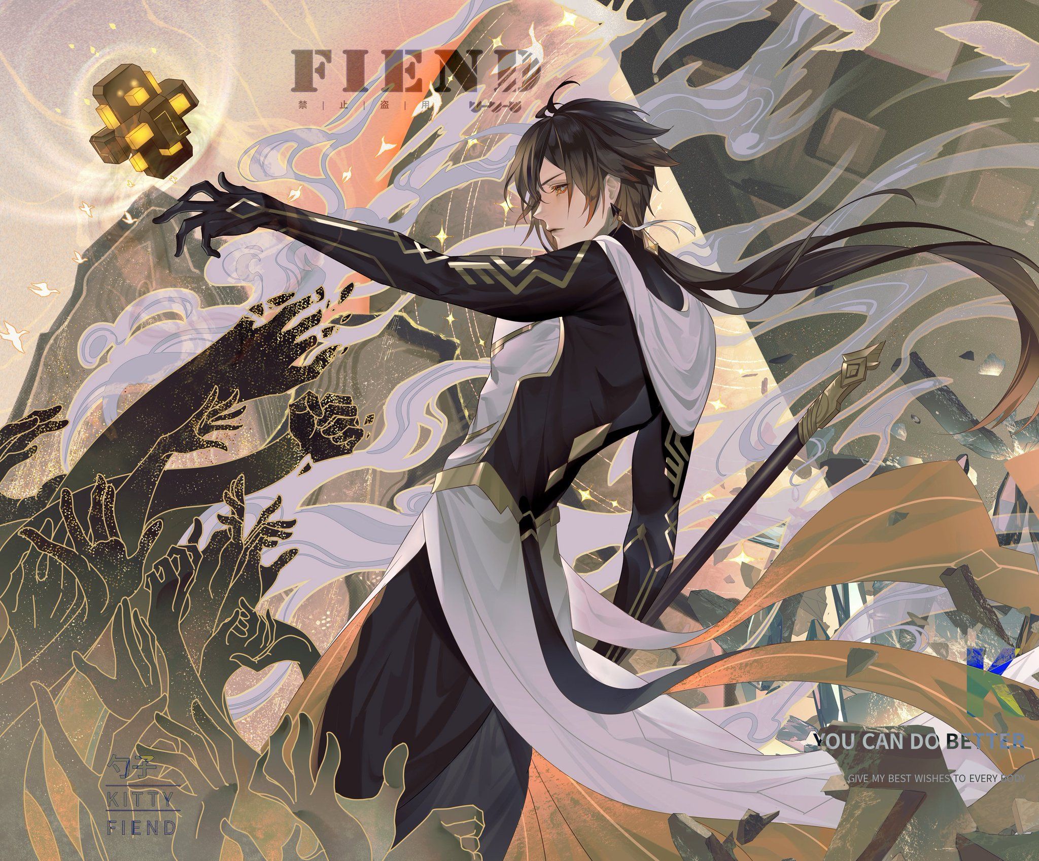 Zhongli fan art (not mine credit in caption) Genshin Impact | HoYoLAB