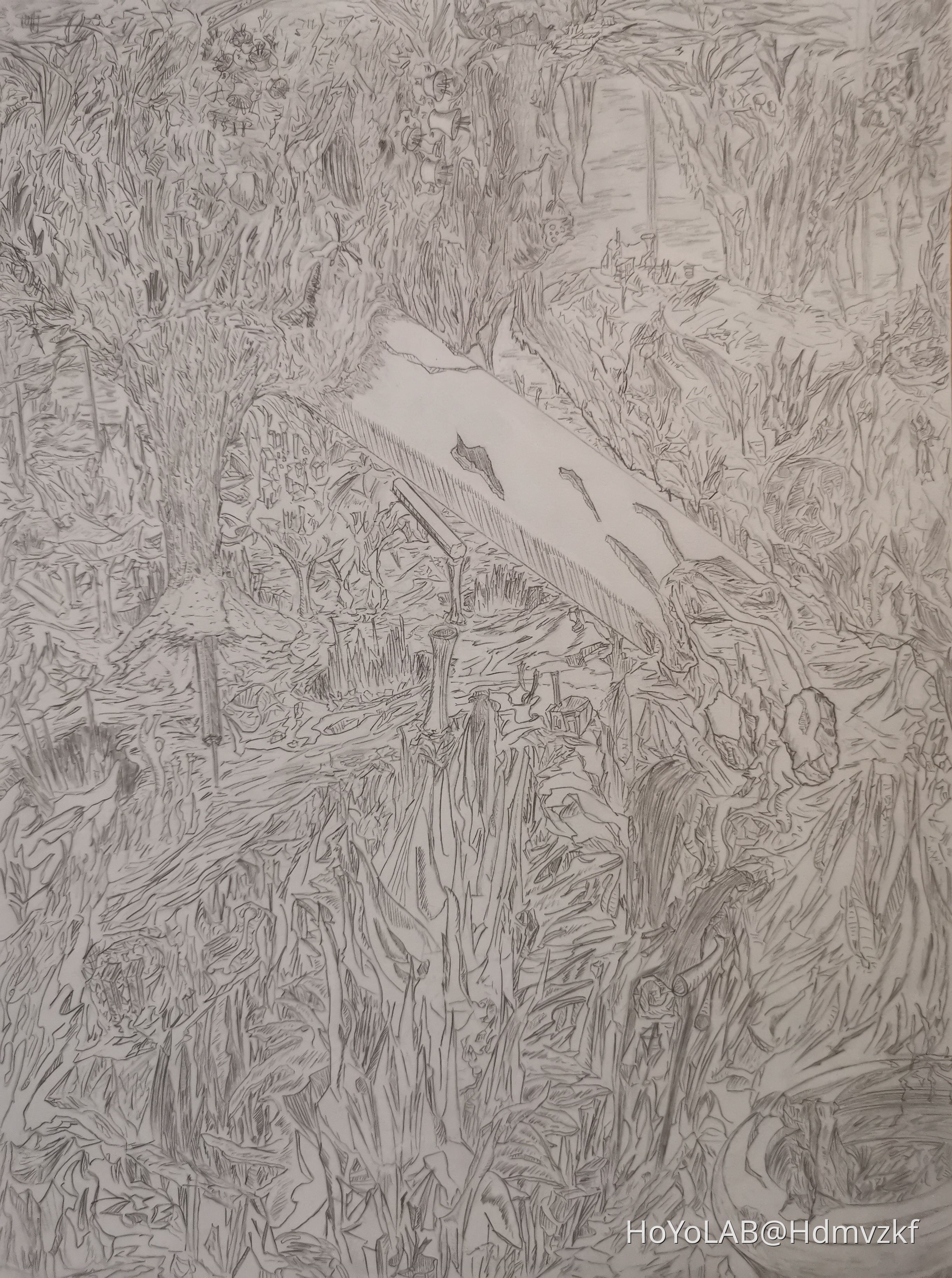 Underground imaginary landscape drawing | HoYoLAB