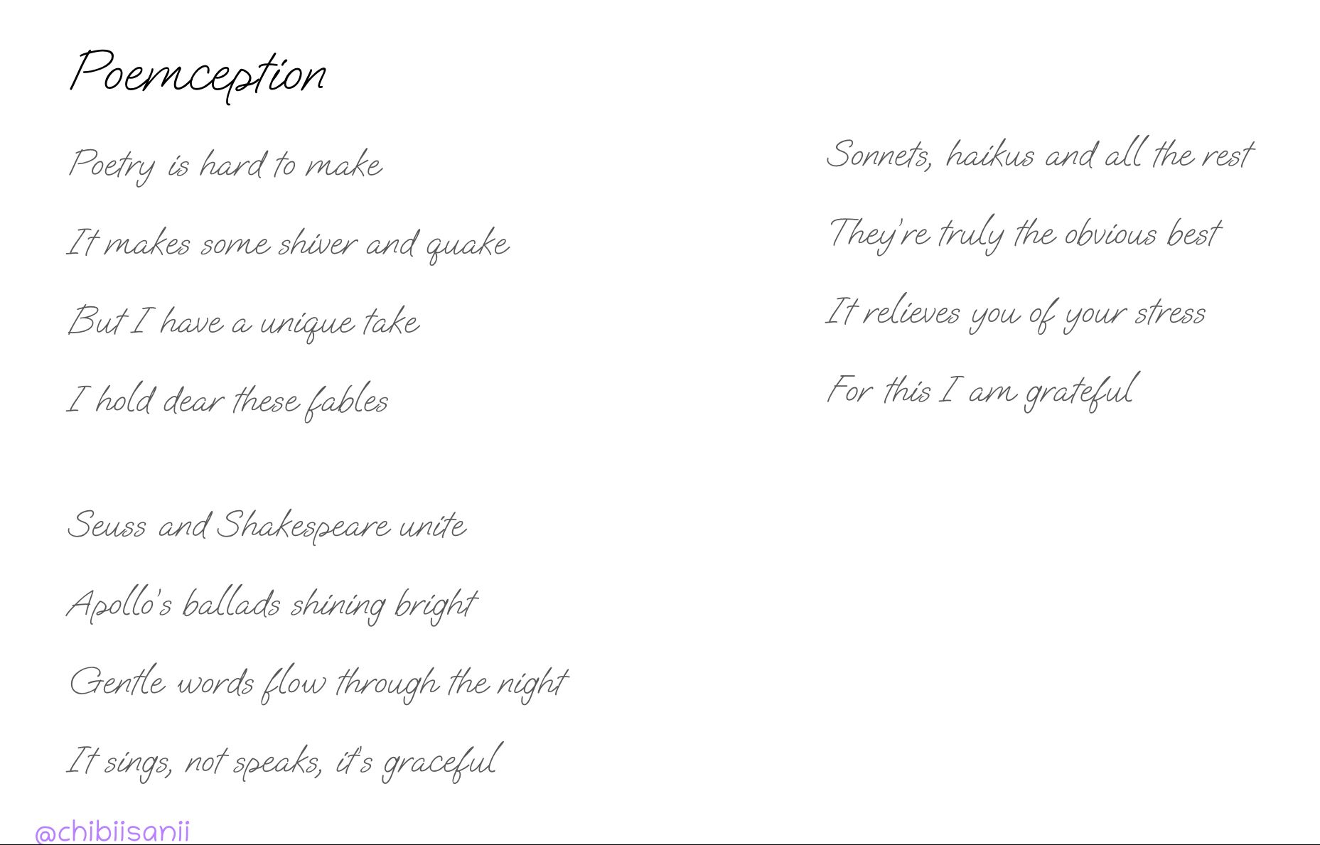 Poetry recital | HoYoLAB