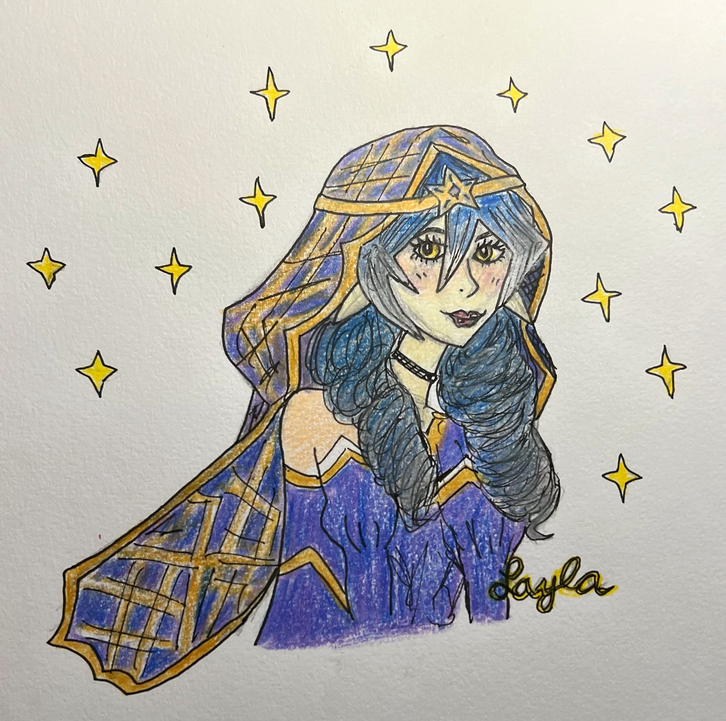 My drawing of Layla. 💙 Genshin Impact | HoYoLAB