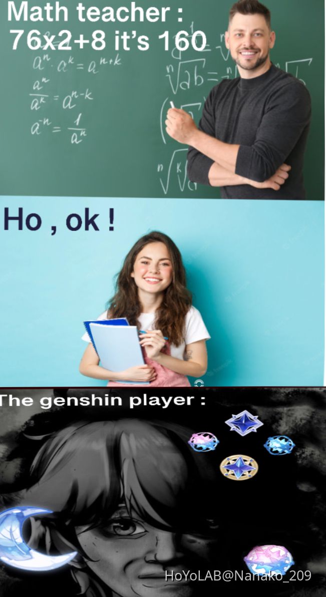 POV: moi au cour de math 🗿 Genshin Impact | HoYoLAB