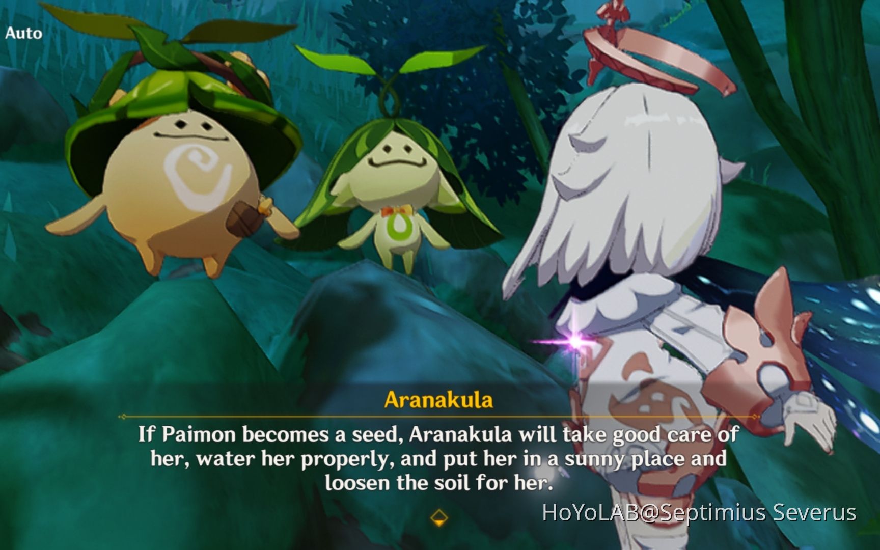 Interaction between Paimon and the Aranaka is so wholesome