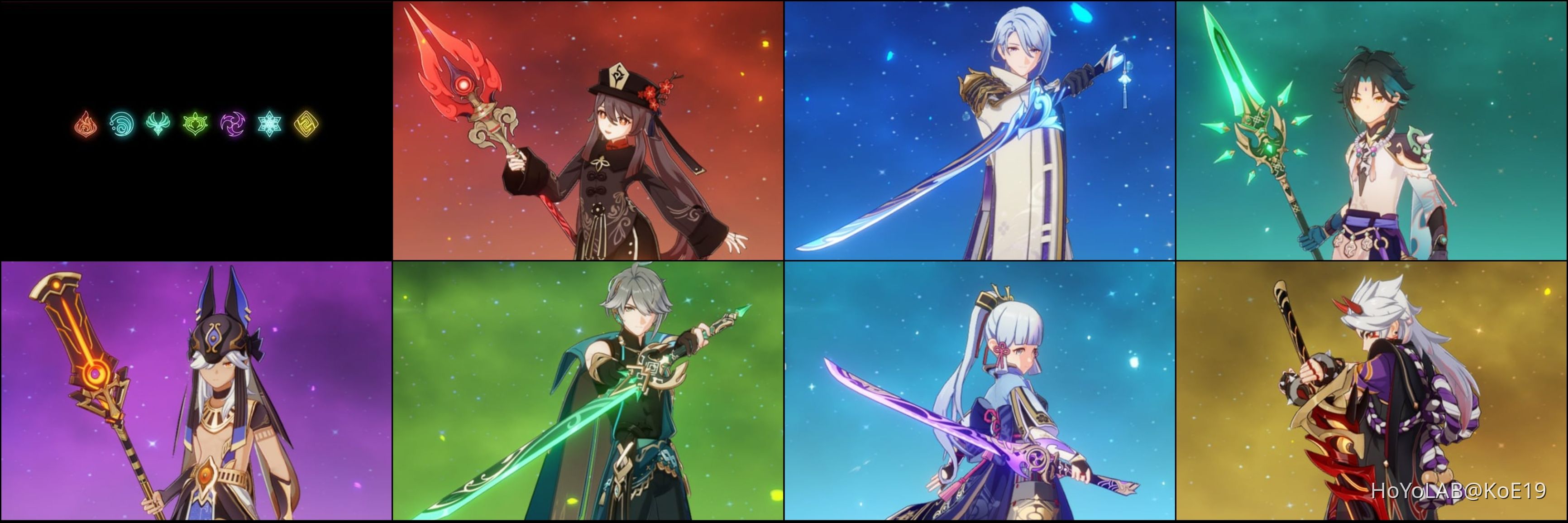 Main DPS flex! 🔥💧🌪️⚡🍃 ️🪨 Genshin Impact | HoYoLAB