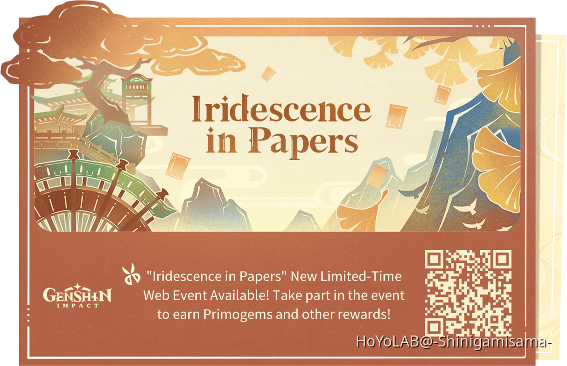 Iridescence in Papers Web Event Solutions Genshin Impact | HoYoLAB