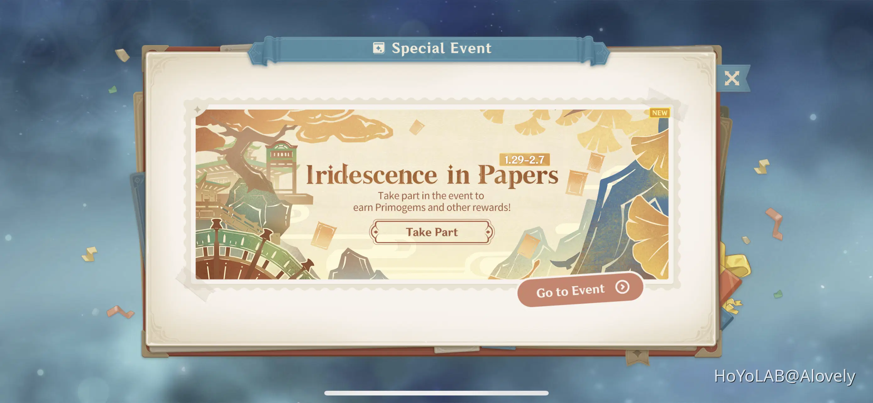 IRIDESCENES OF PAPERS Genshin Impact | HoYoLAB