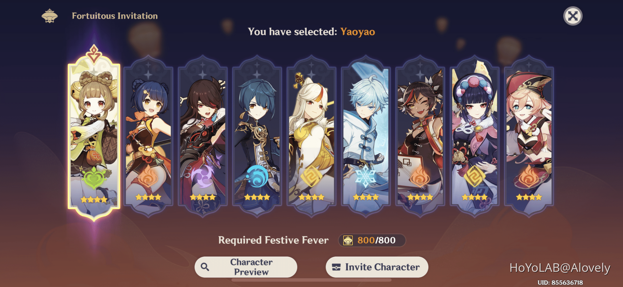 Dont forget invite the char u want Genshin Impact | HoYoLAB