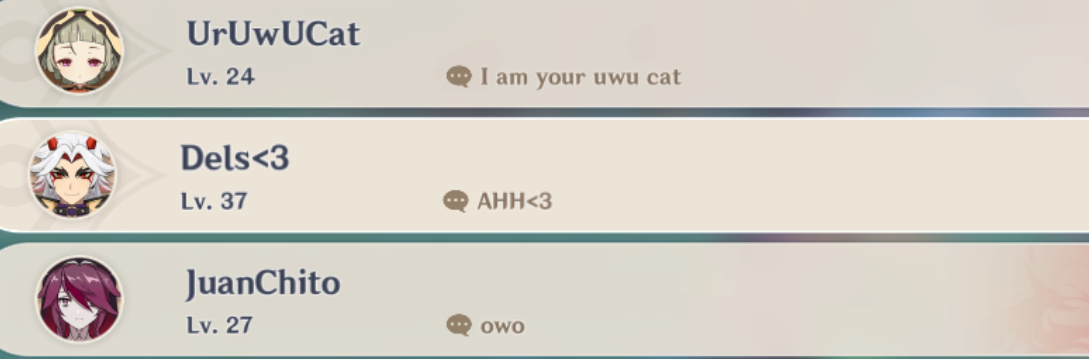 Perfect matching signatures Genshin Impact | HoYoLAB