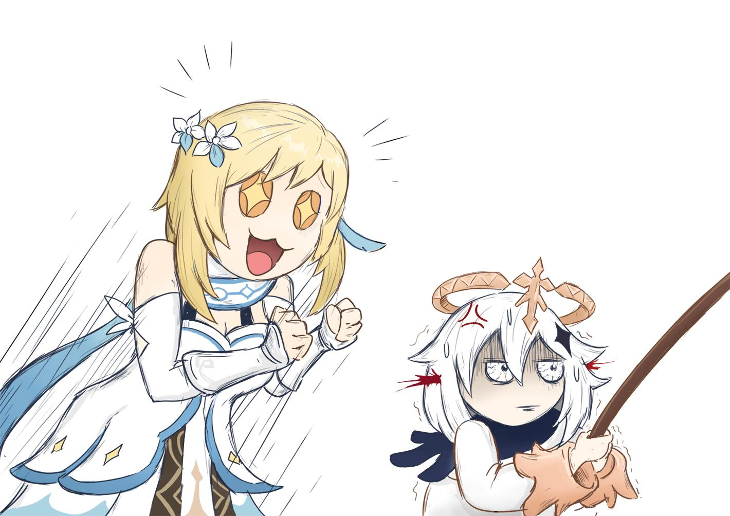 What is it, what is it? *gasp* Is it another Paimon? Genshin Impact ...