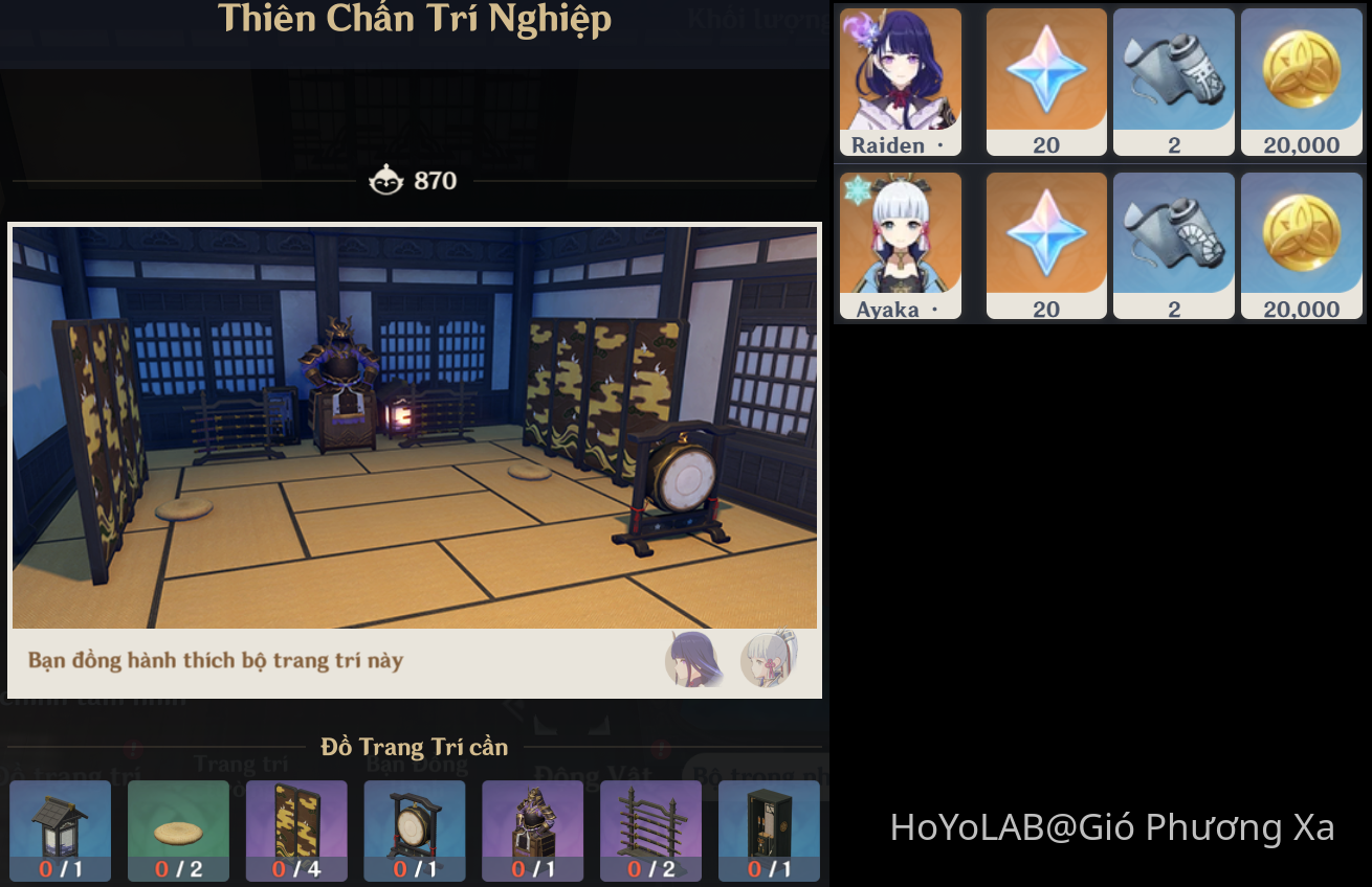 [Bộ Ấm Trần Ca] Th.i.ê.n Tr.ấ.n Tr.í Ngh.i.ệ.p (*có Ei và Ayaka là có nguyên thạch) Genshin ...