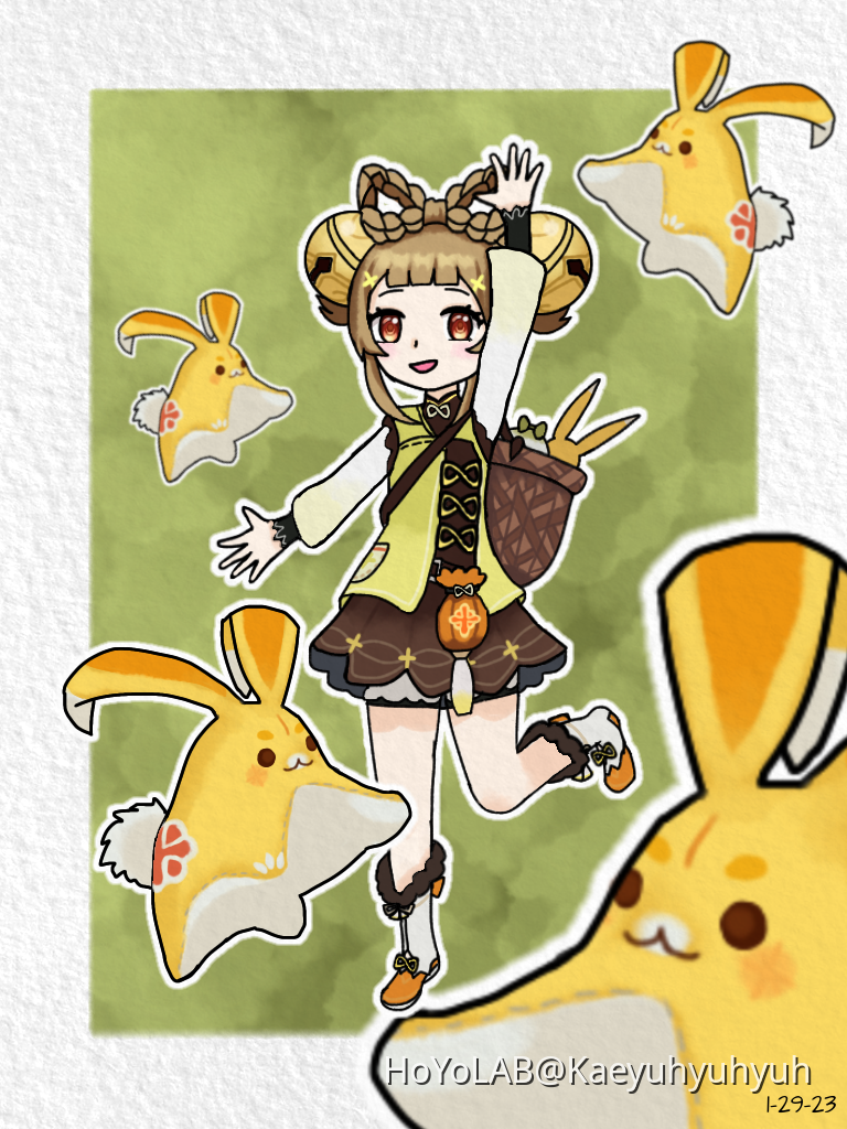 Fanart of Yaoyao and Yuegui Genshin Impact | HoYoLAB