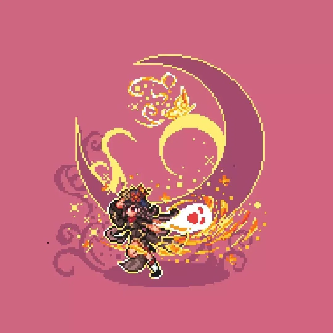 Dori And Hutao Pixel Art Genshin Impact | HoYoLAB