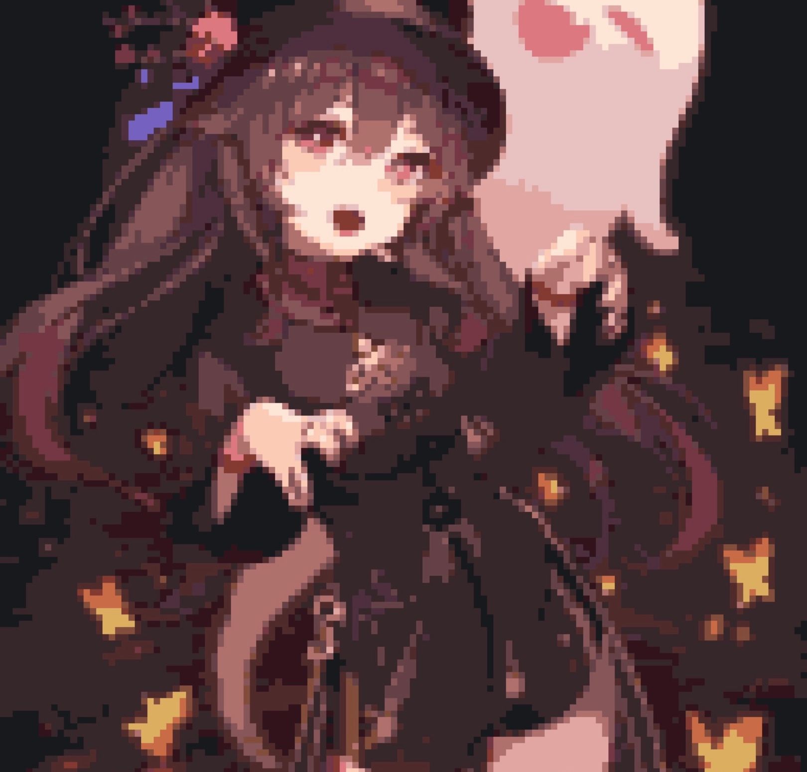 Hu tao pixel art Genshin Impact | HoYoLAB