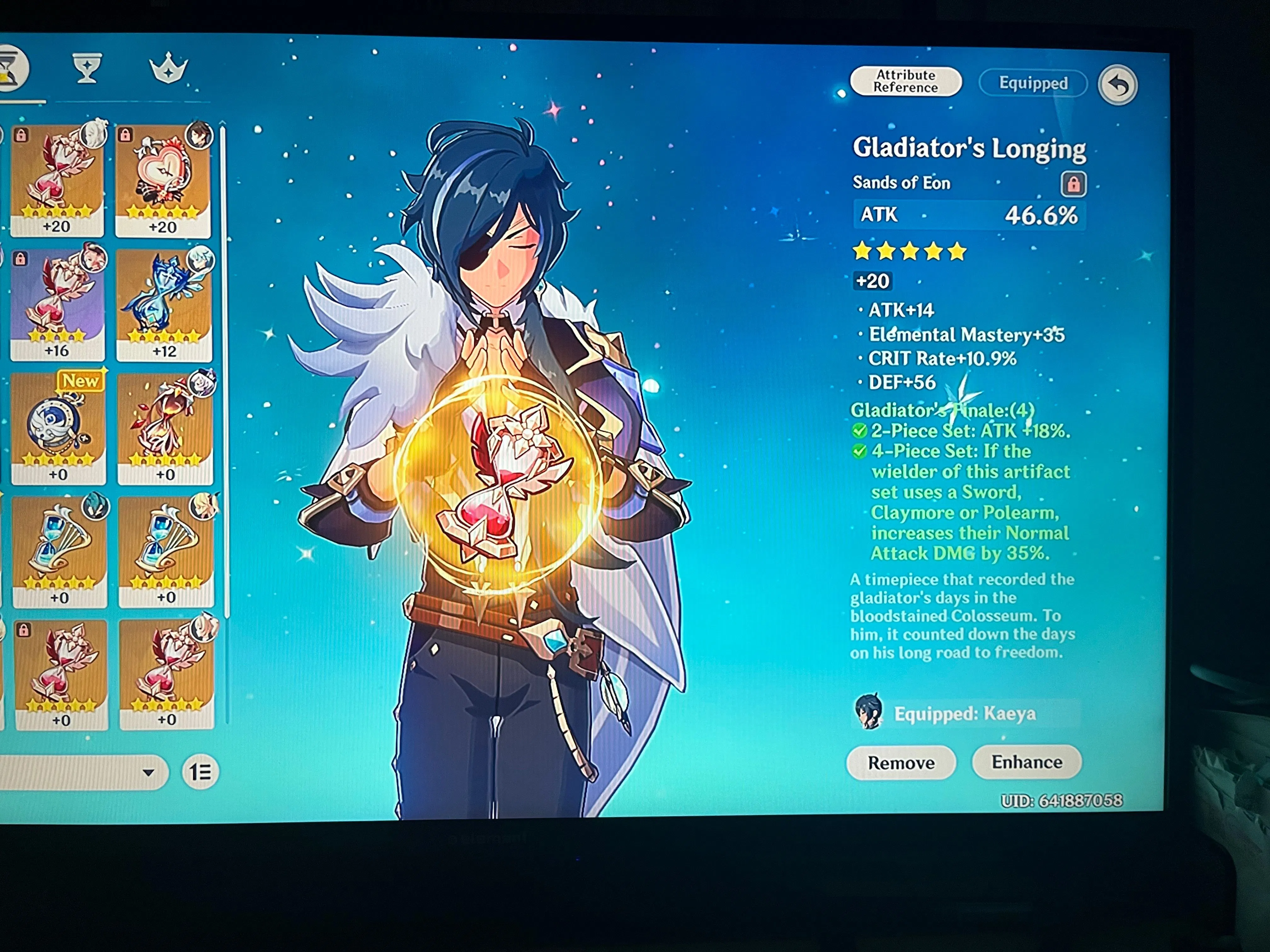 My Kaeya Build and Stats Genshin Impact | HoYoLAB