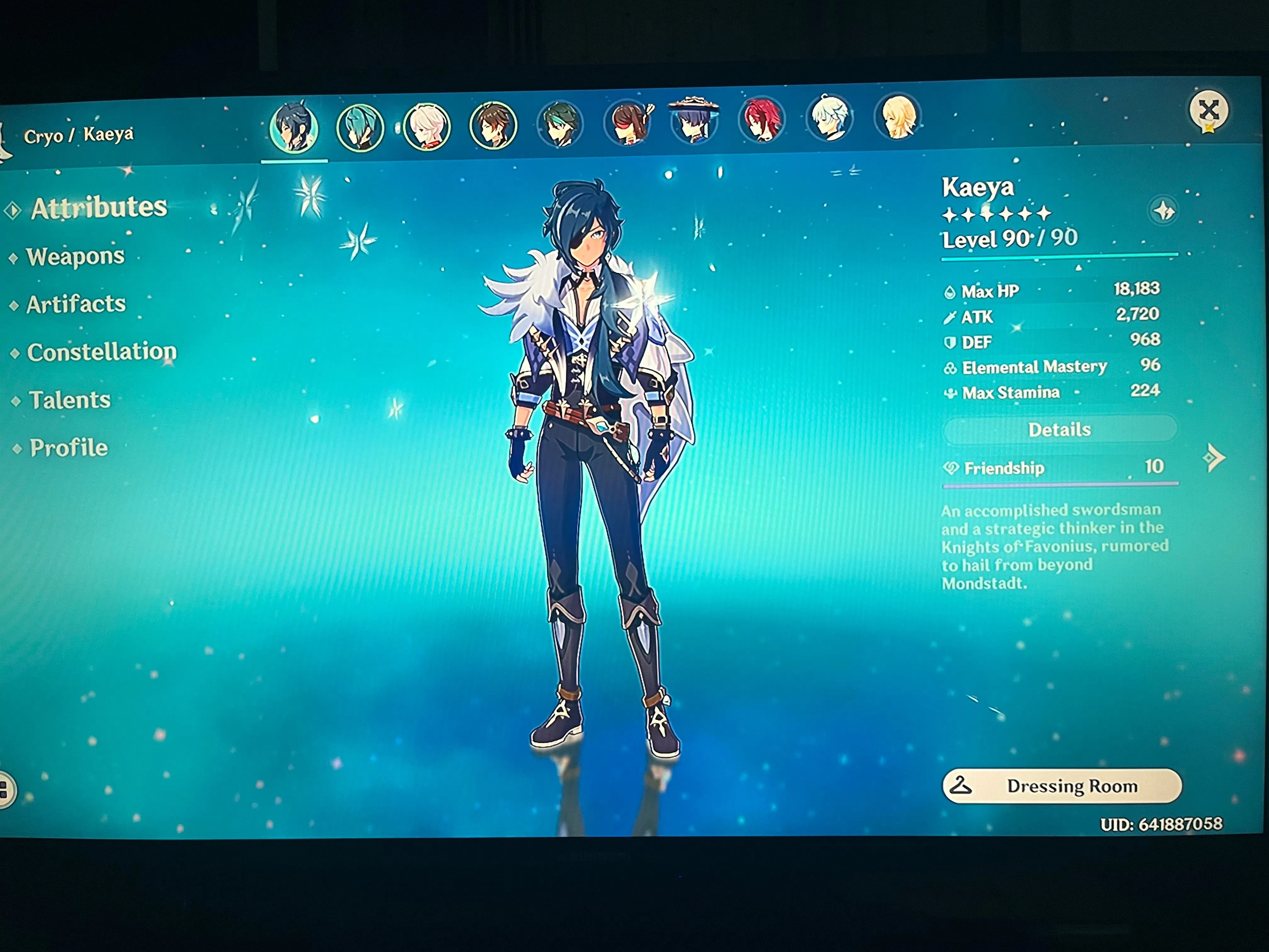 My Kaeya Build and Stats Genshin Impact | HoYoLAB