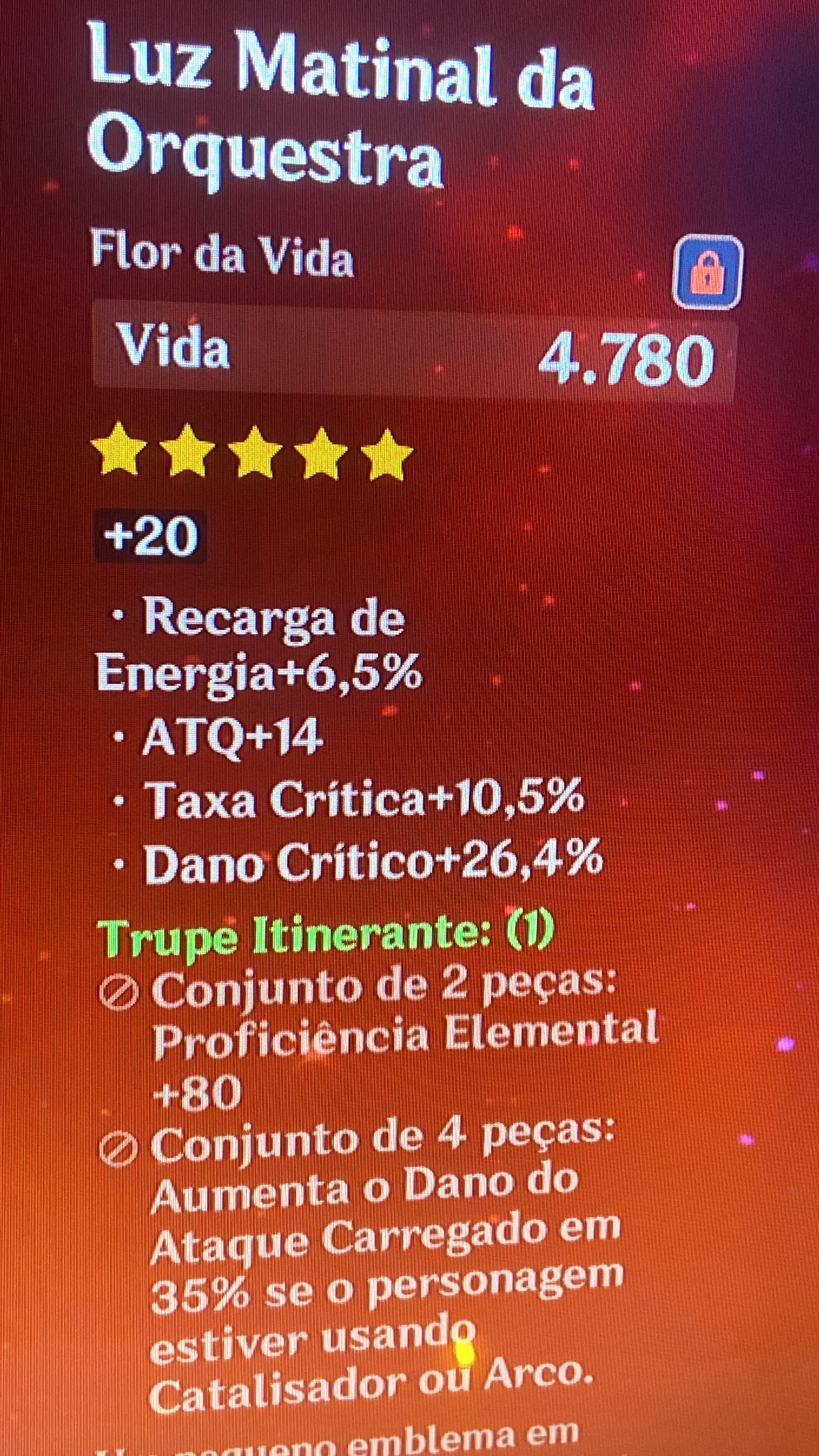 acho q nunca tive tanta sorte em um artefato Genshin Impact | HoYoLAB