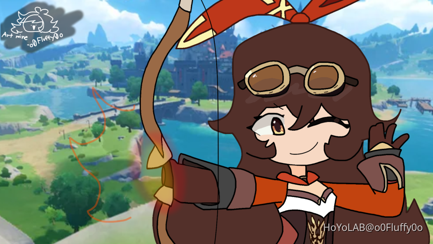 "Outrider Amber, reporting for duty!" Genshin Impact | HoYoLAB