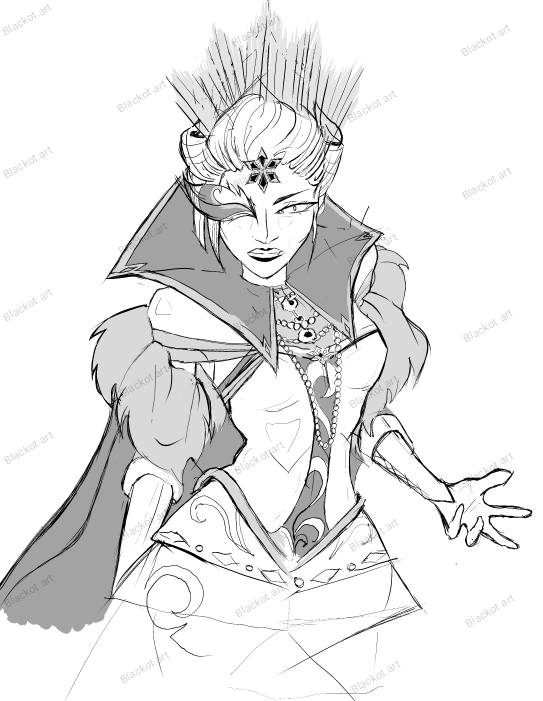 My early design of how I imagine Tsaritsa ️ Genshin Impact | HoYoLAB