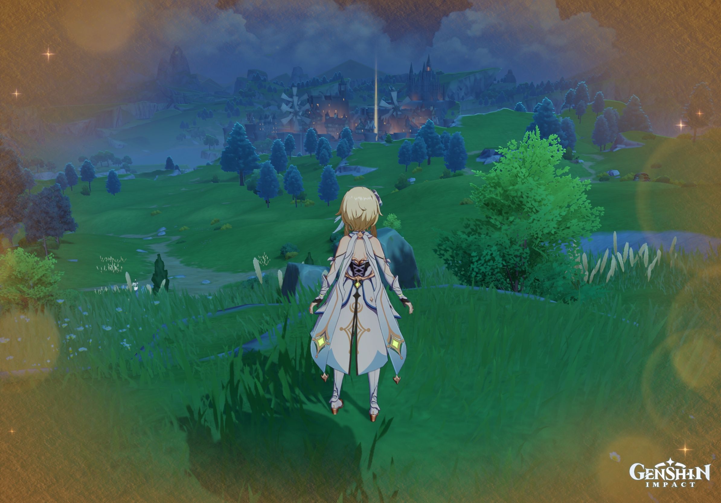 Mondstad at night Genshin Impact | HoYoLAB