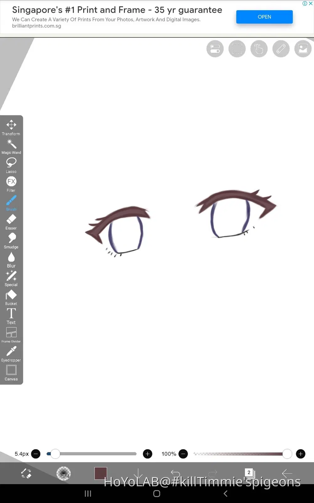 how to draw an eye on ibispaint