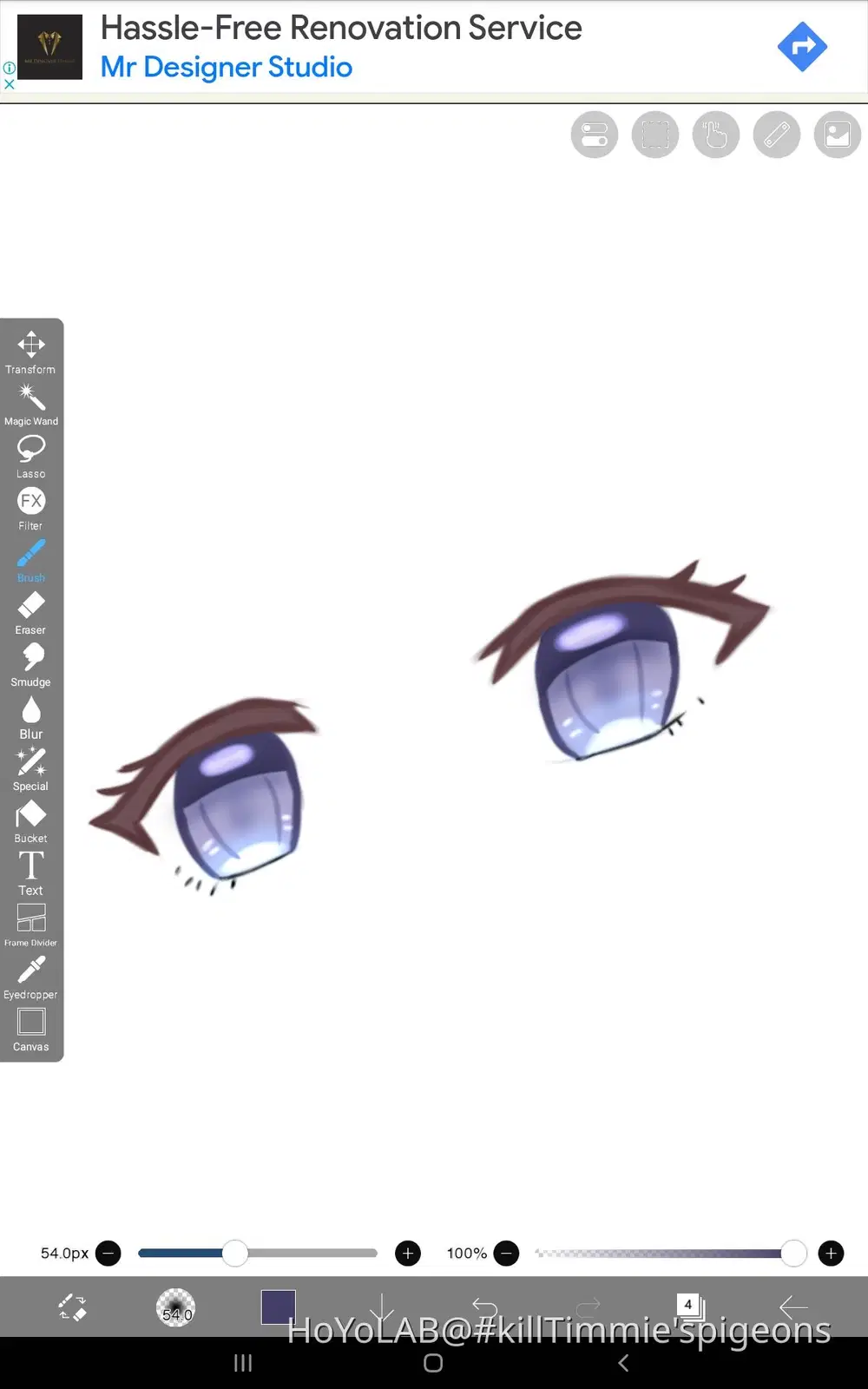 how to draw an eye on ibispaint
