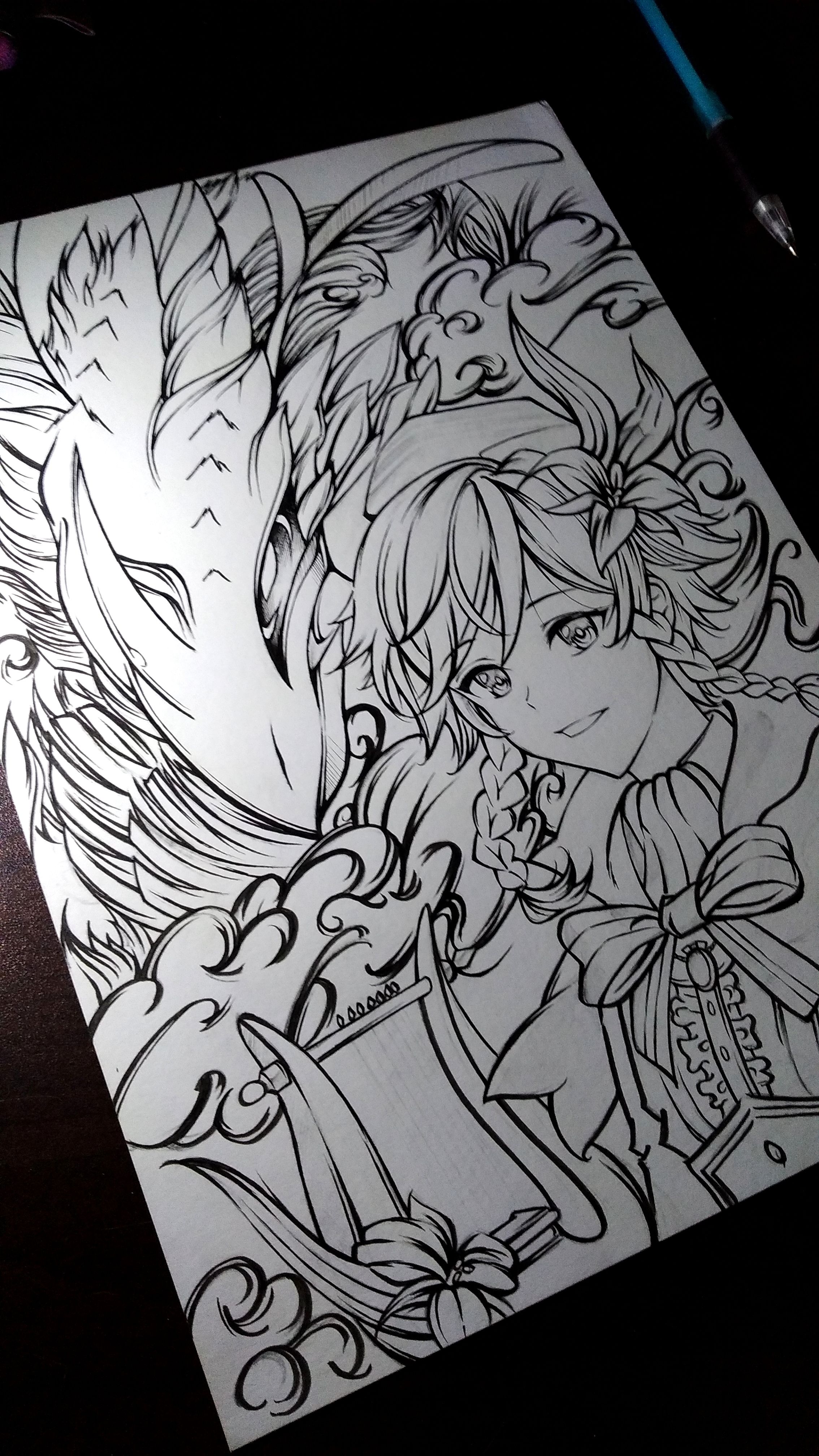 Yep , took my whole day but got the line art done 😗, not long until I ...