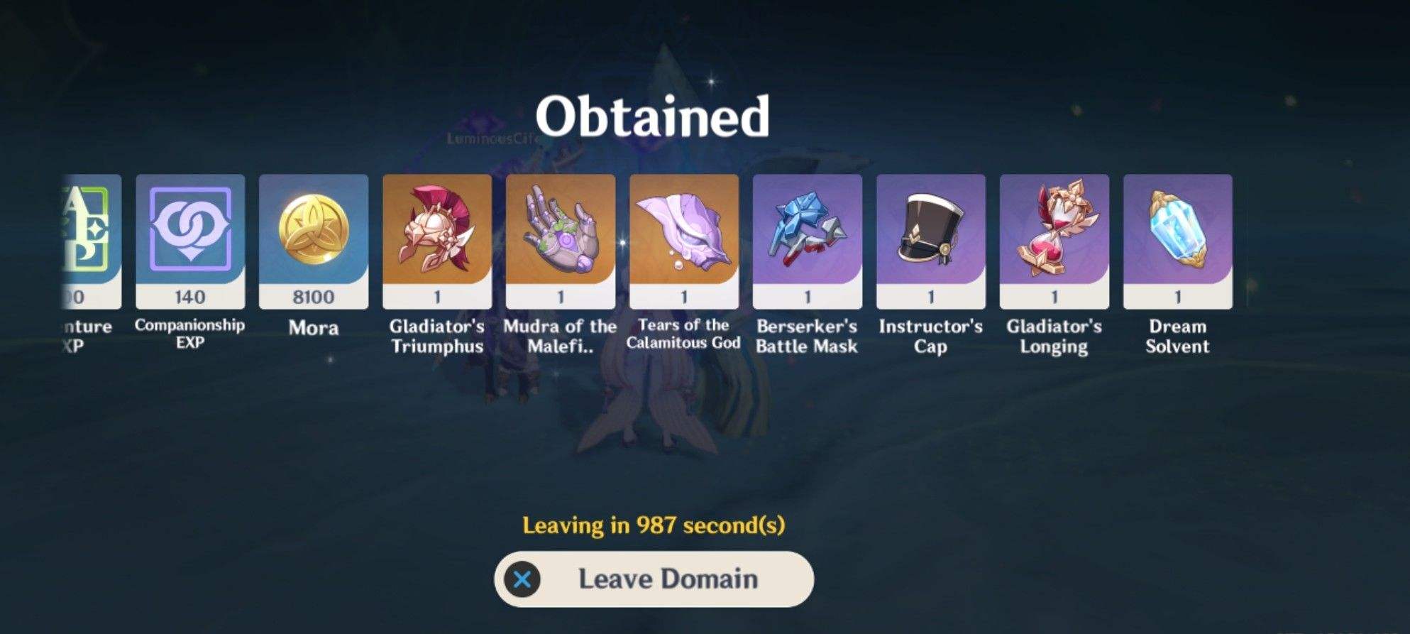 My weekly boss drops Genshin Impact | HoYoLAB