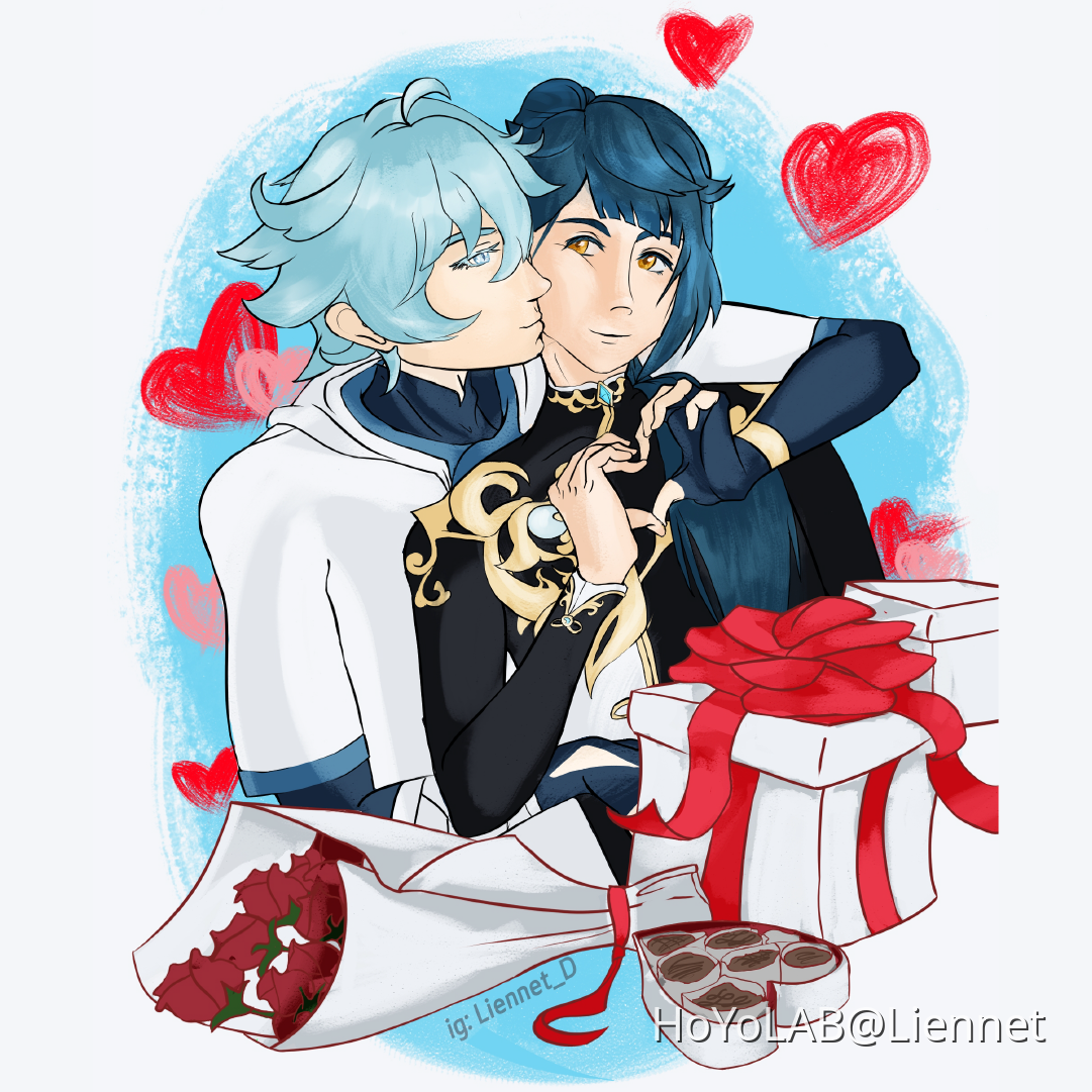 Valentine's Day couple Genshin Impact | HoYoLAB