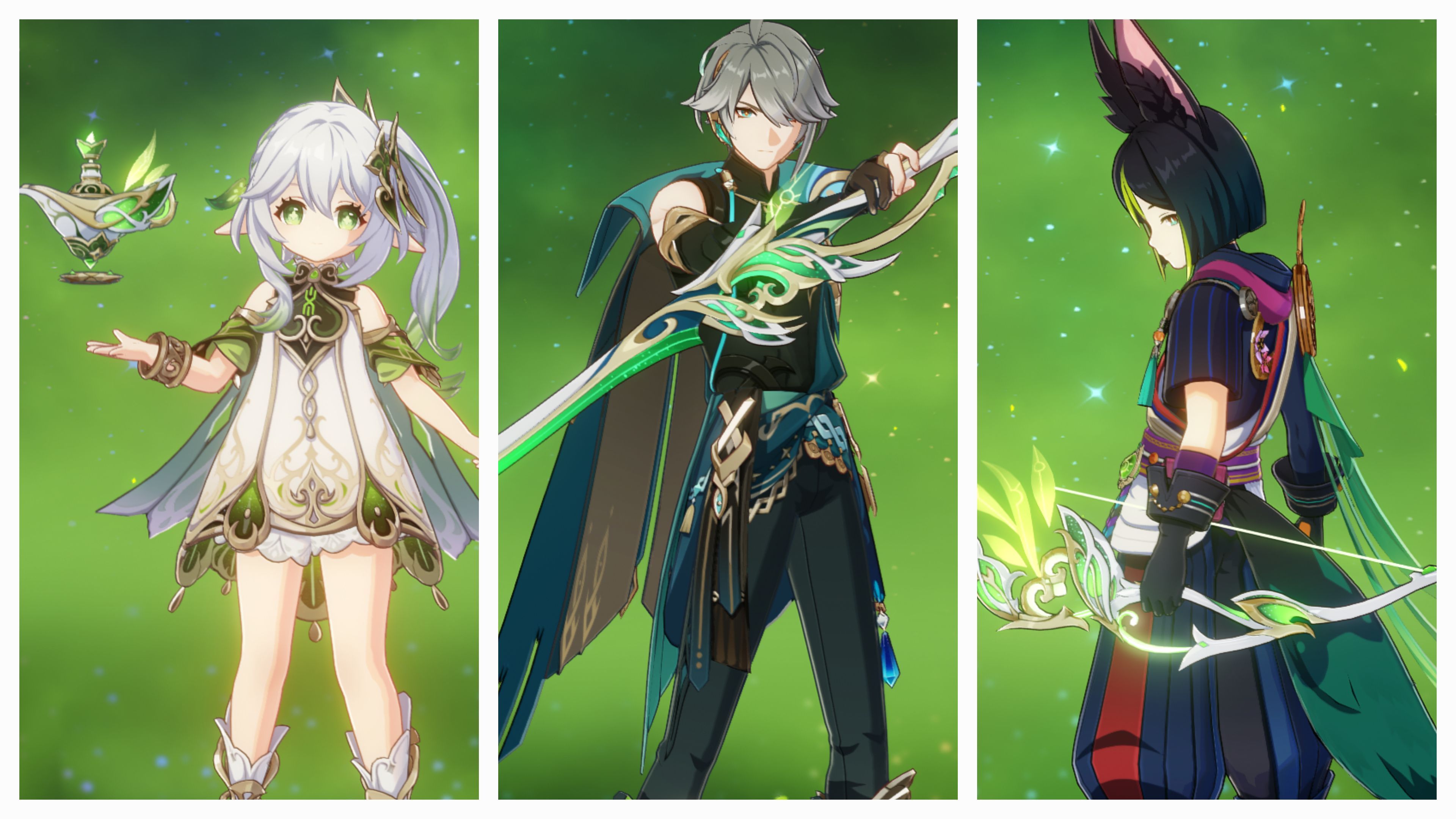 Sumeru Akademiya Dendro Trio Genshin Impact | HoYoLAB