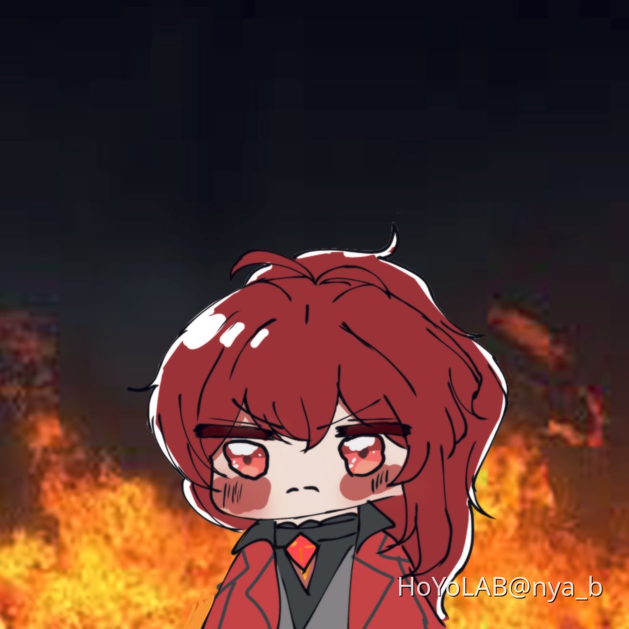 chibi burning diluc 🔥🥺 Genshin Impact | HoYoLAB