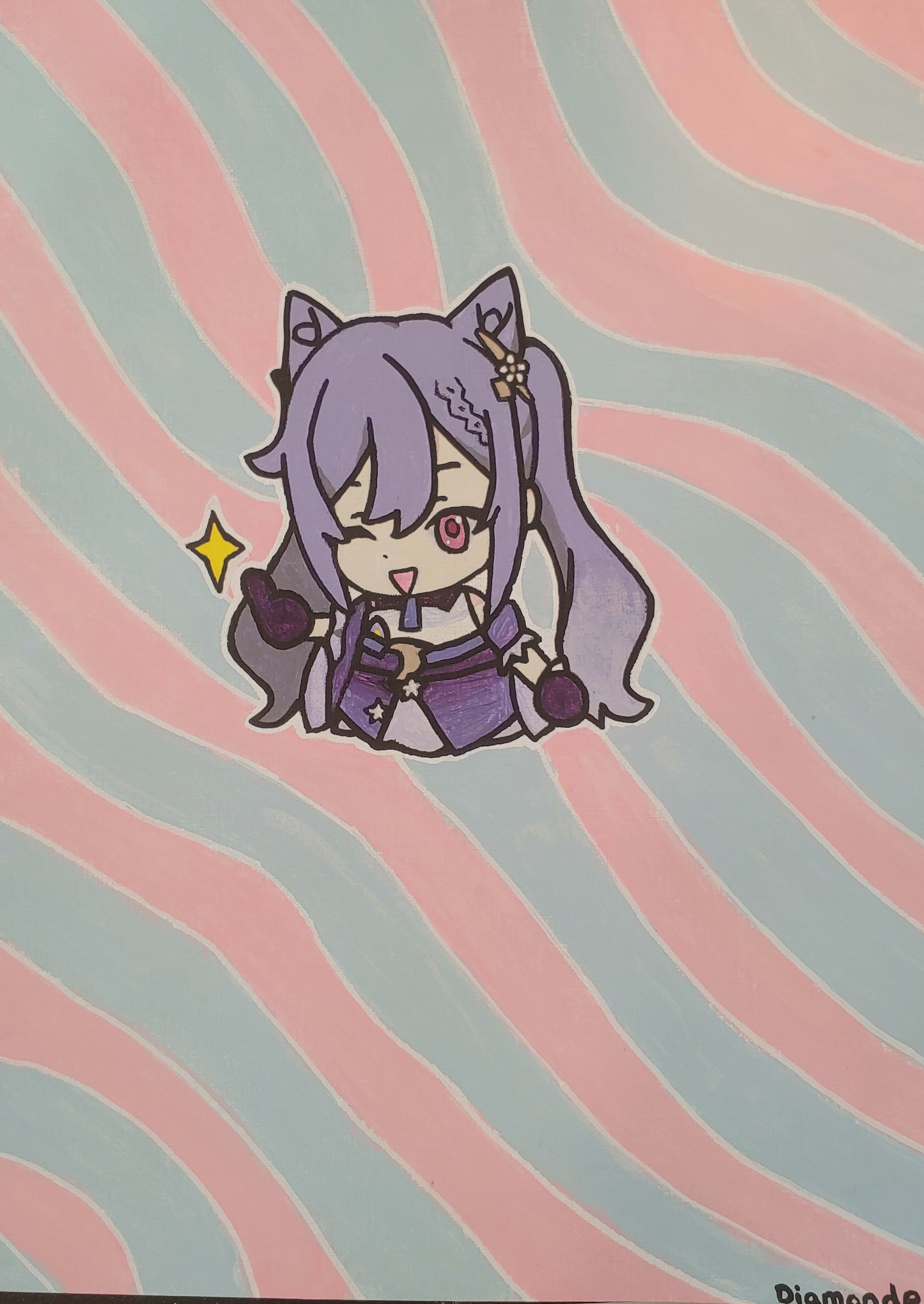 Chibi Keqing Painting Genshin Impact | HoYoLAB