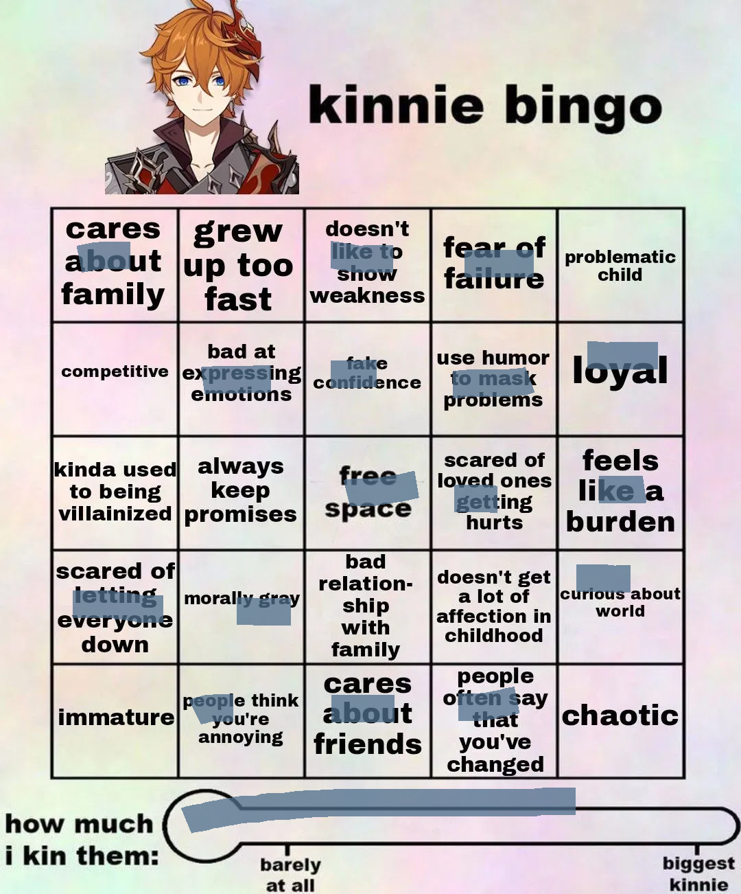kinnie bingo part 4 Genshin Impact | HoYoLAB