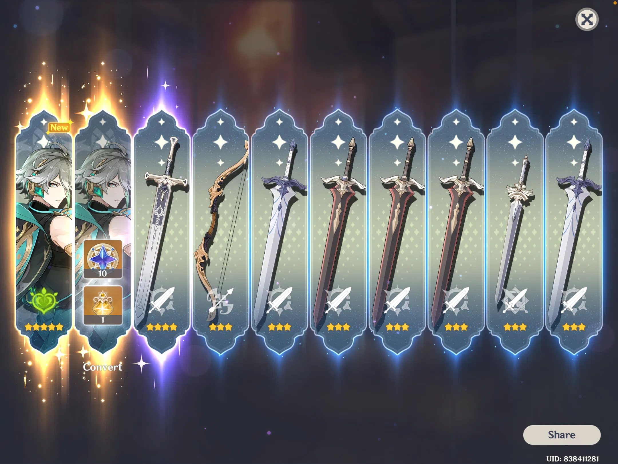 luckiest 10 pulls Genshin Impact | HoYoLAB