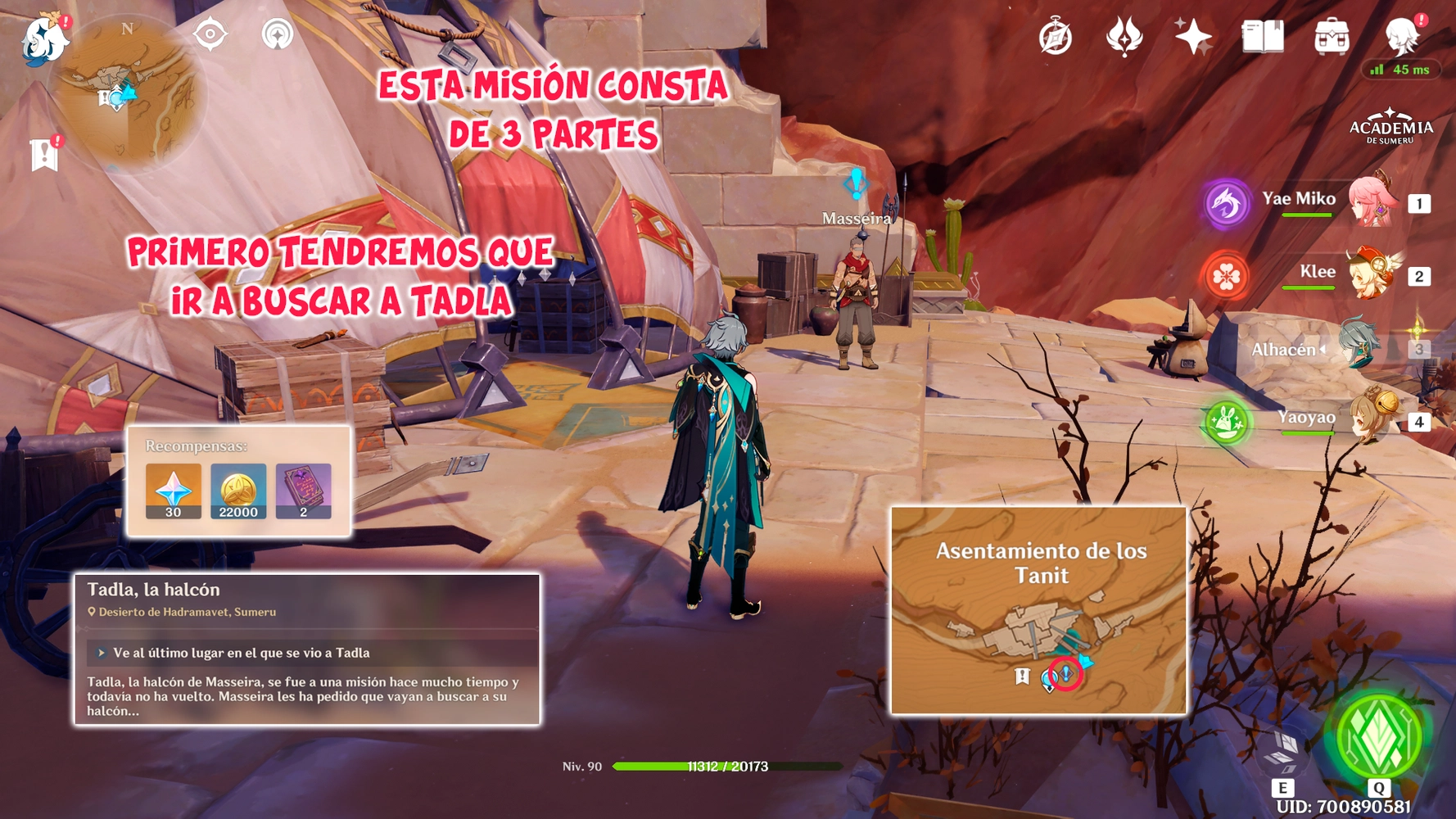 🦅 GUIA "TADLA, LA HALCÓN" 🦅 100 protogemas [Versión 3.4] Genshin Impact | HoYoLAB