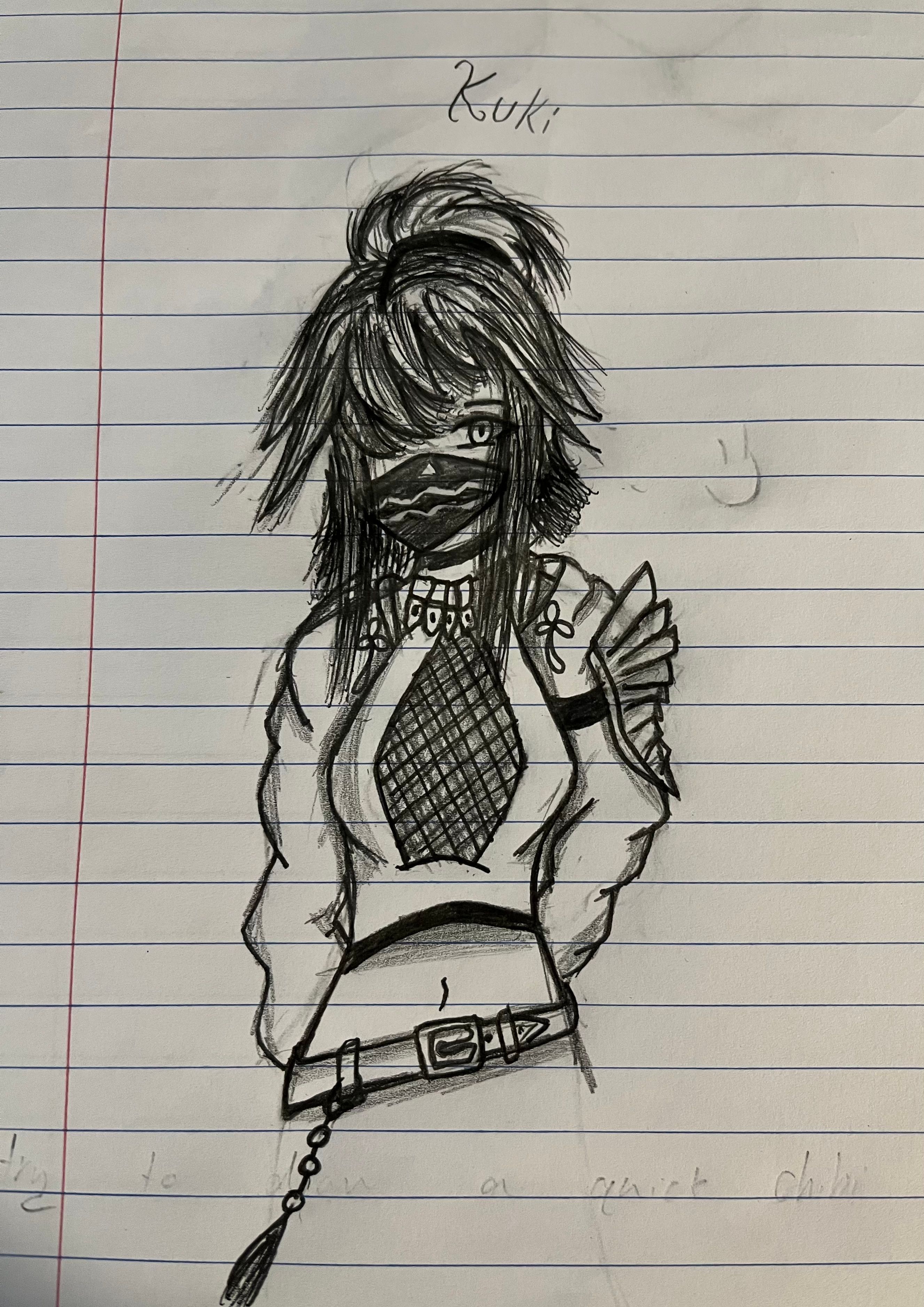 I tried too draw Kuki from memory Genshin Impact | HoYoLAB