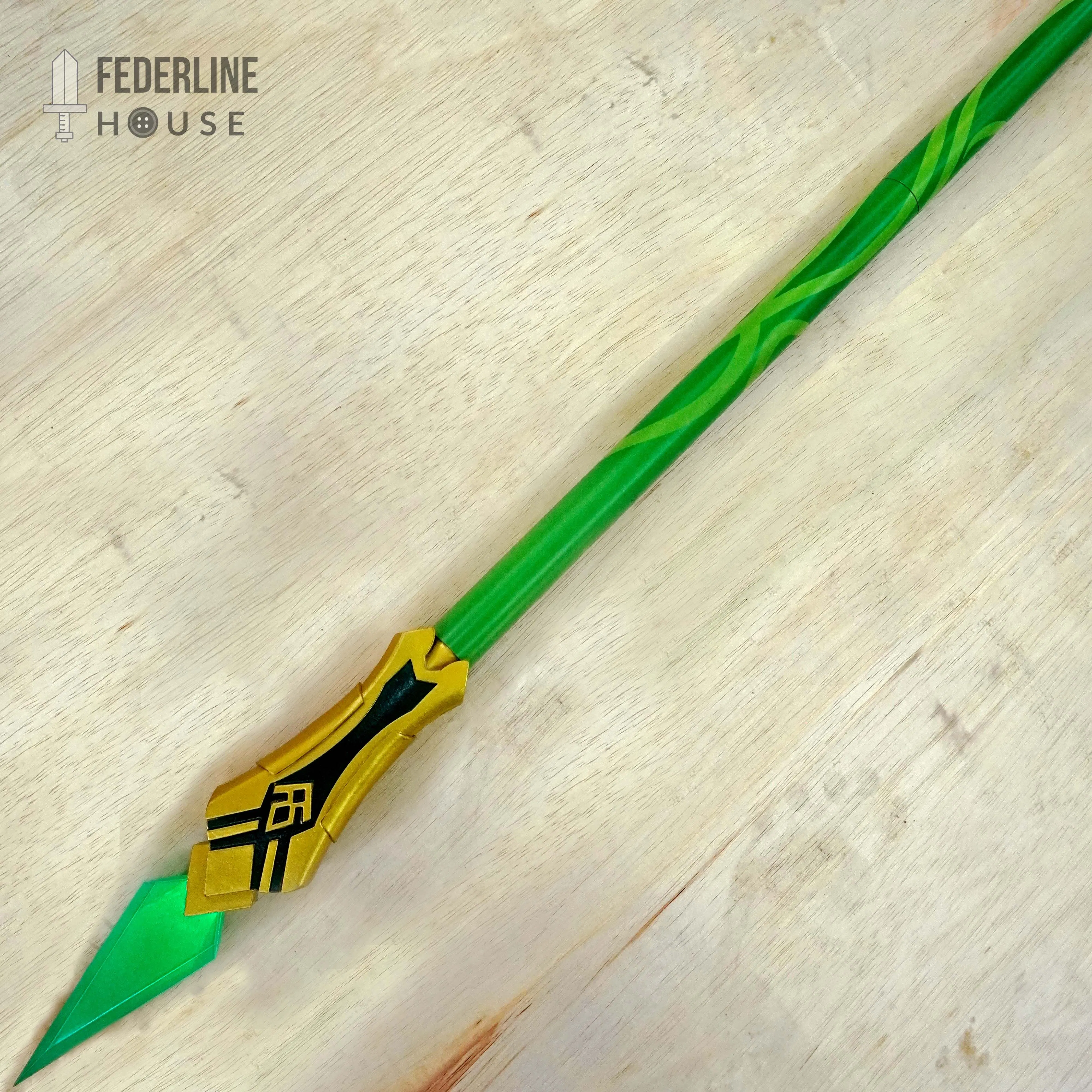 Primordial Jade Winged Spear LED Cosplay Props Genshin Impact | HoYoLAB