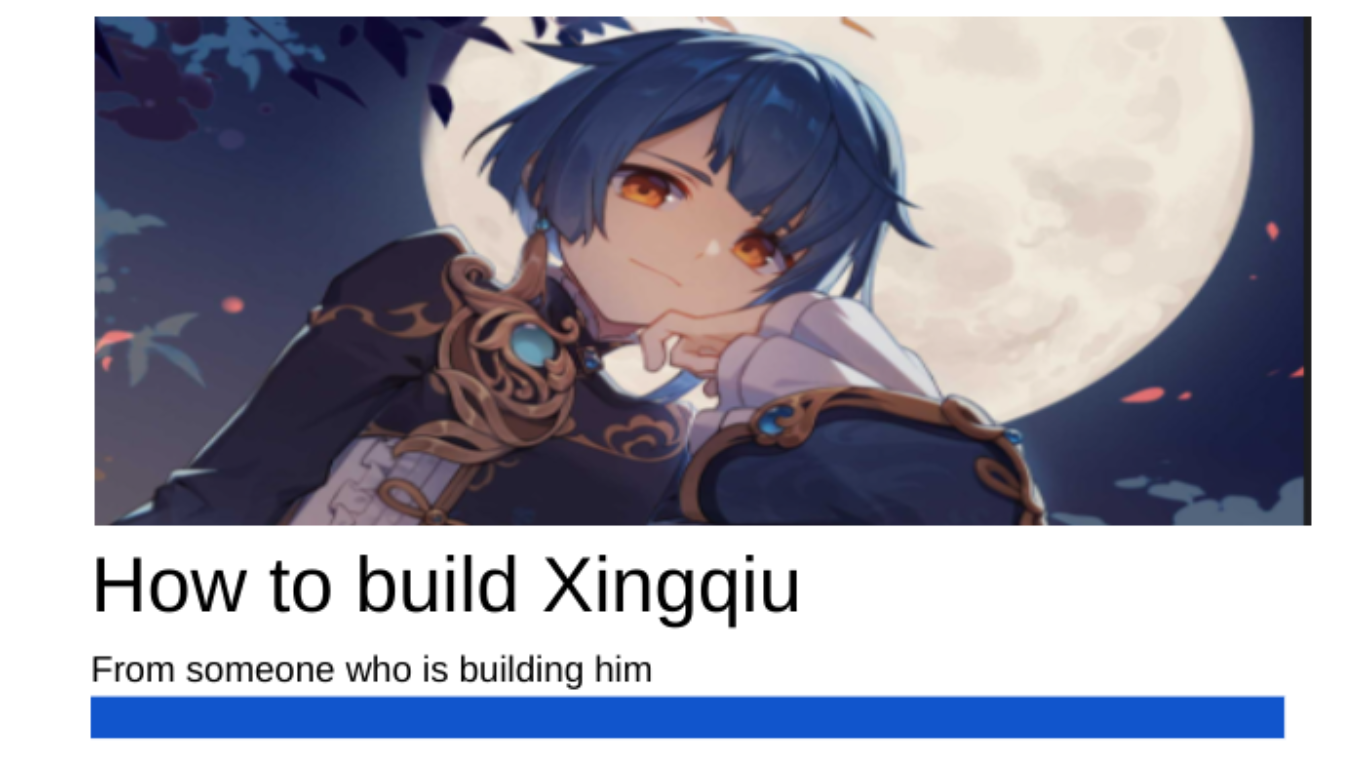 Xingqiu guide Genshin Impact | HoYoLAB