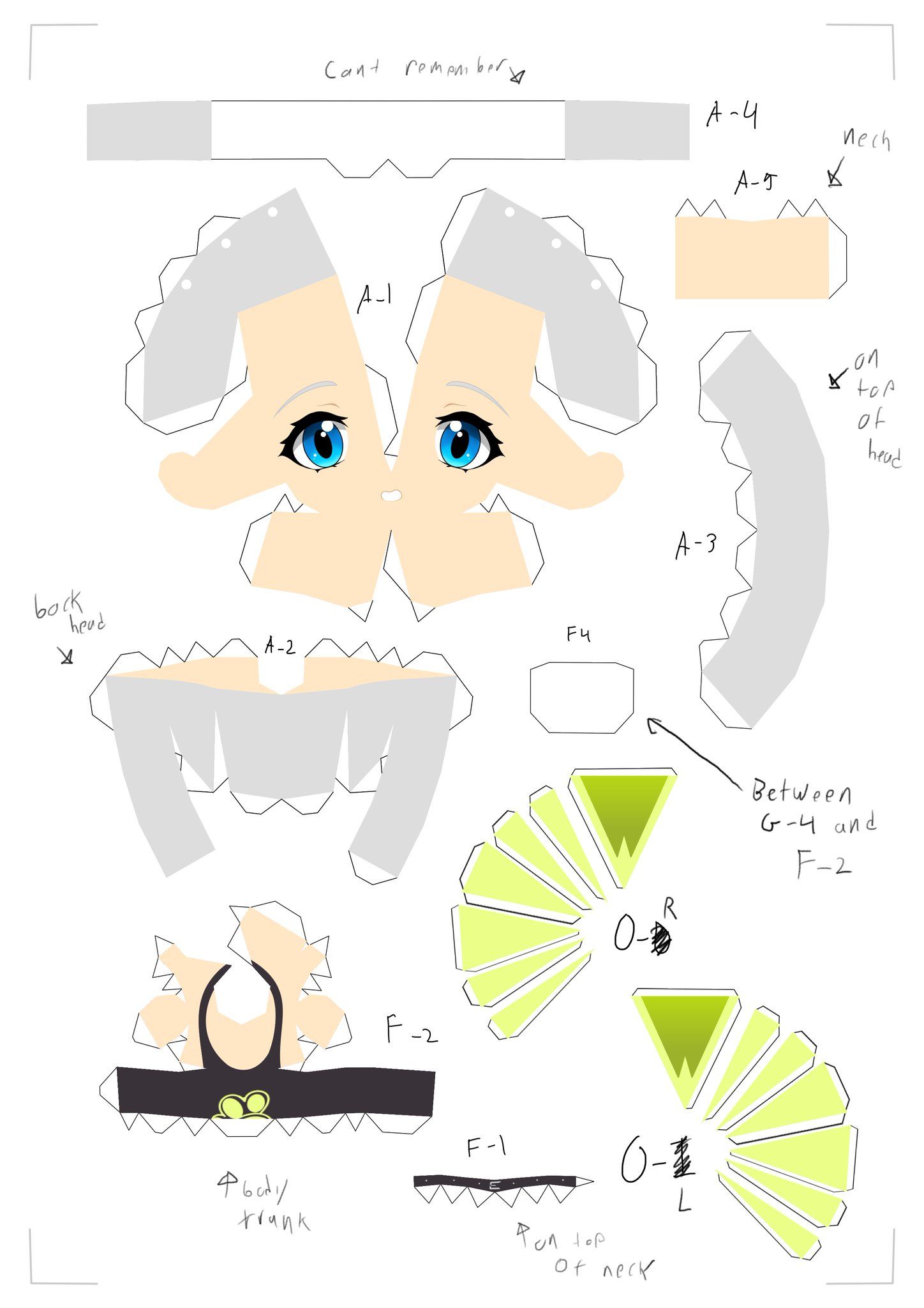 Kiana Paper Craft print guide Honkai Impact 3rd | HoYoLAB