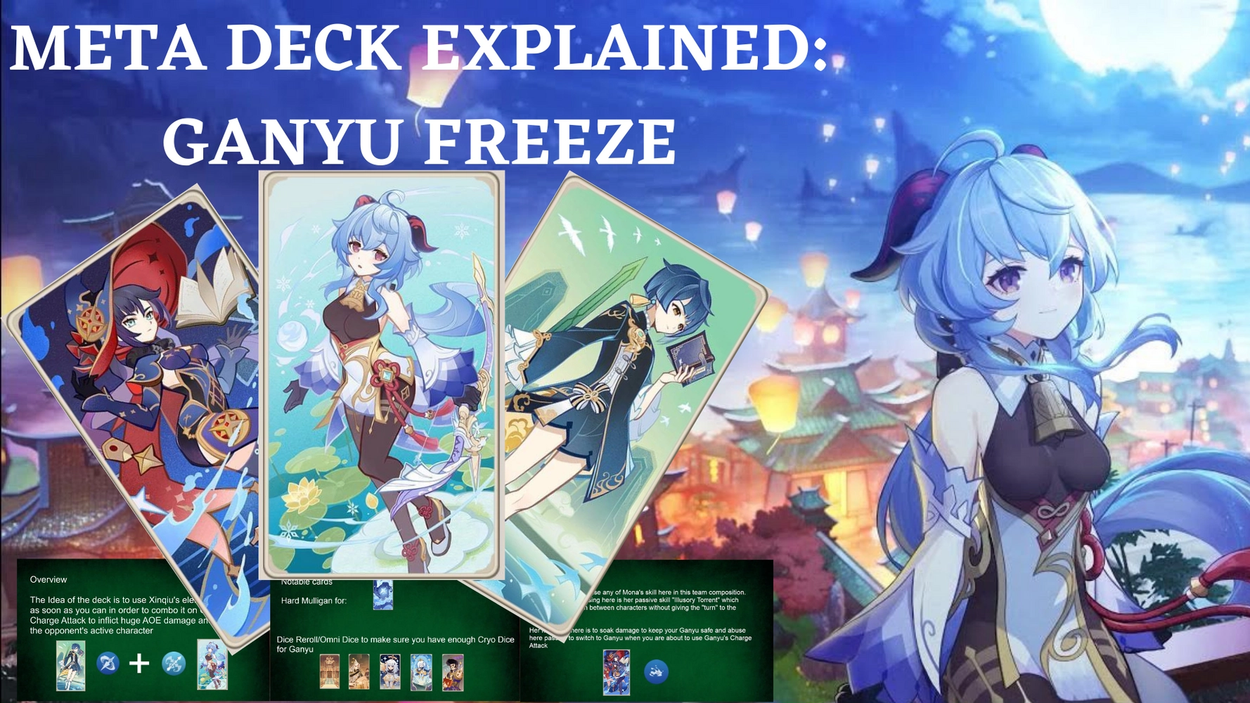 Quick overview of Ganyu Freeze in Genius Invokation TCG Genshin Impact ...