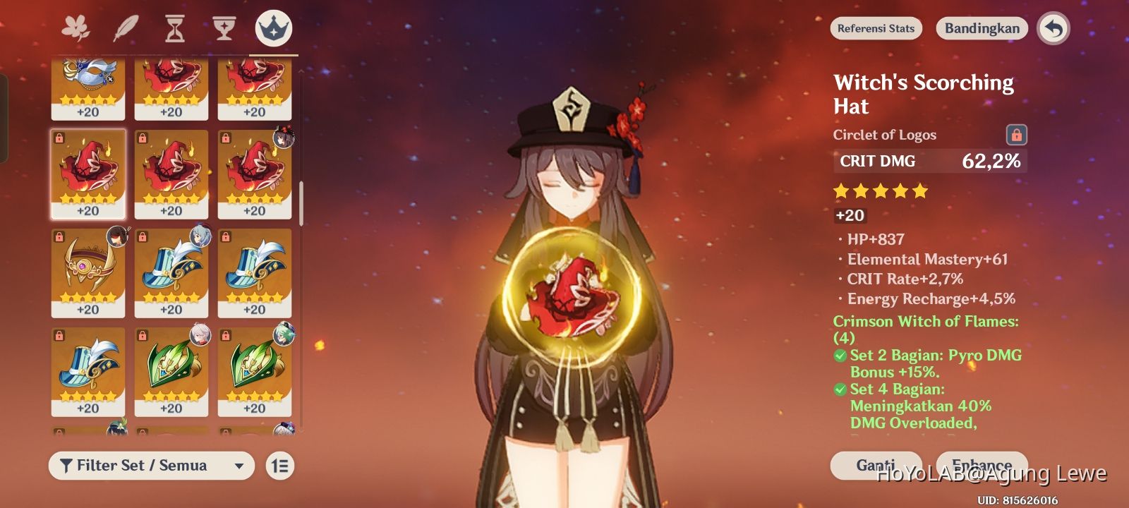 Kurang Lebih 2 Thn di crims, hasilnya begini Demi Hu Tao Genshin Impact ...