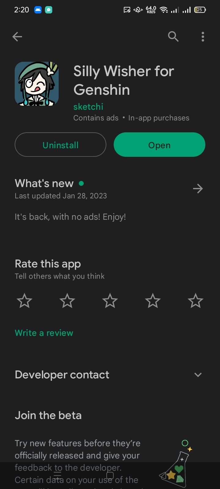 Silly Wisher is back on Playstore Ad-free | HoYoLAB