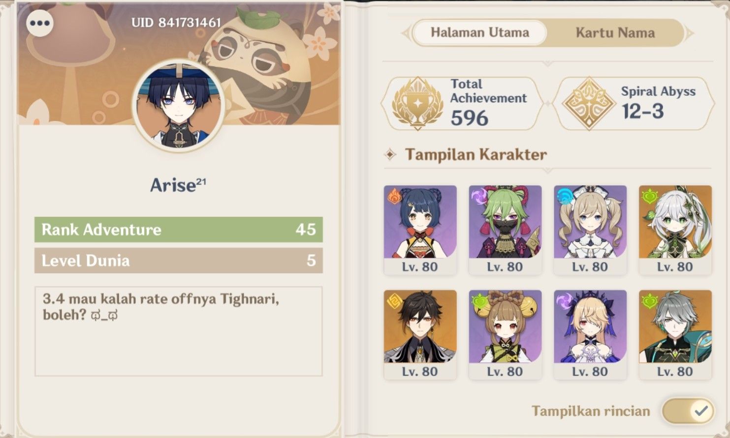 [3.4 - Phase 2 Spiral Abyss] 30 Star AR45 Genshin Impact | HoYoLAB