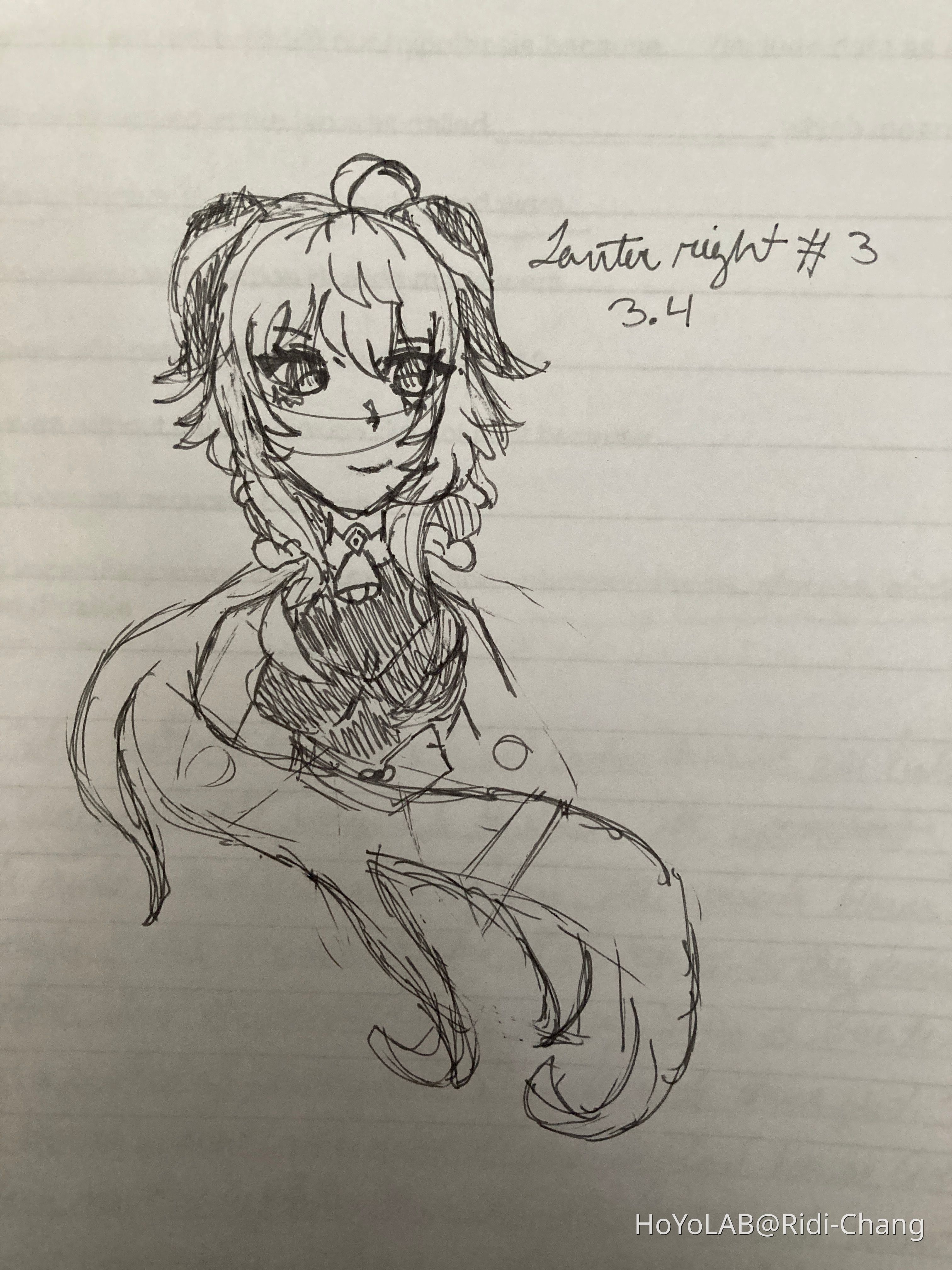 In class ganyu drawing Genshin Impact | HoYoLAB