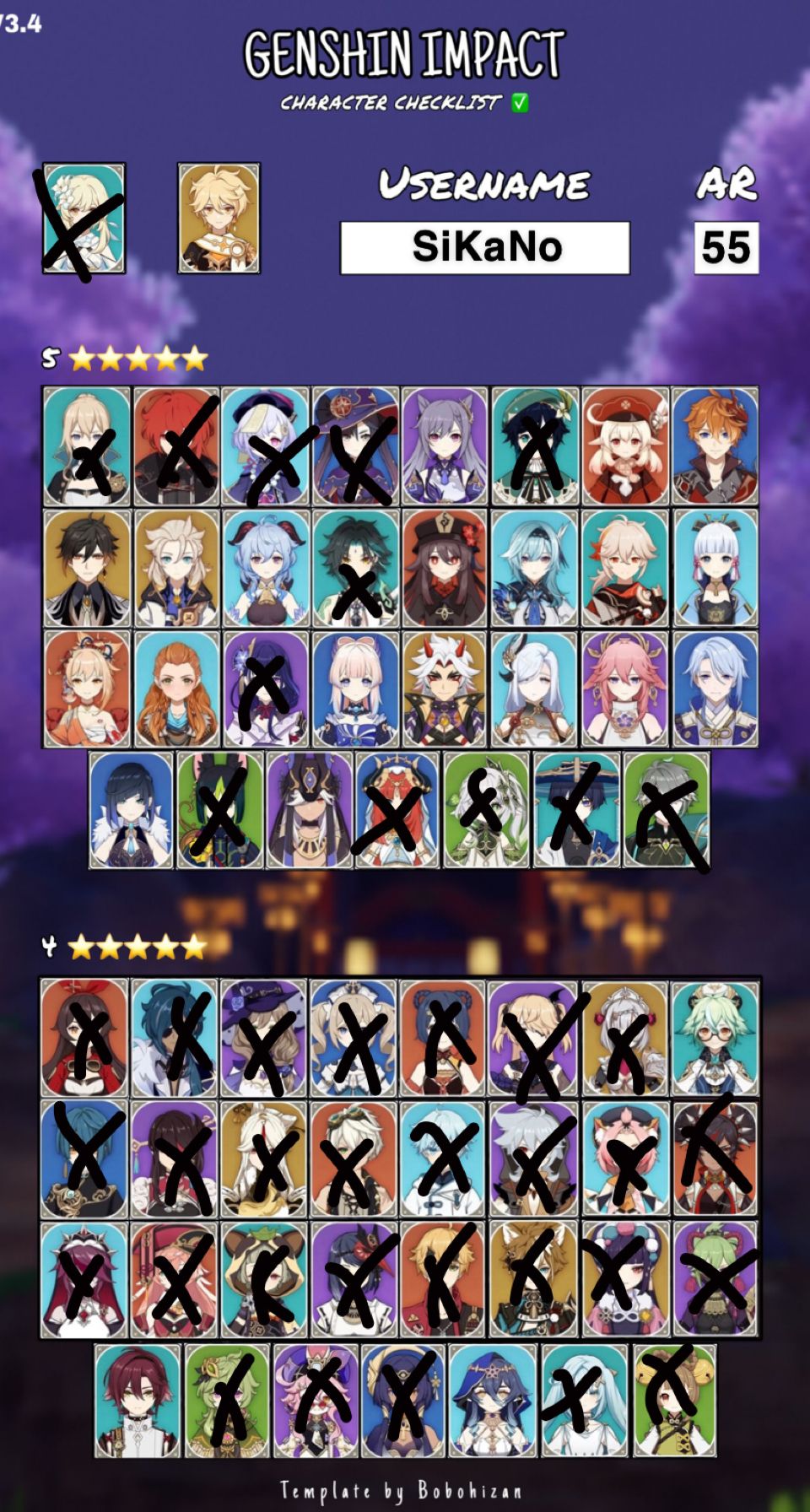 Genshin Character Check