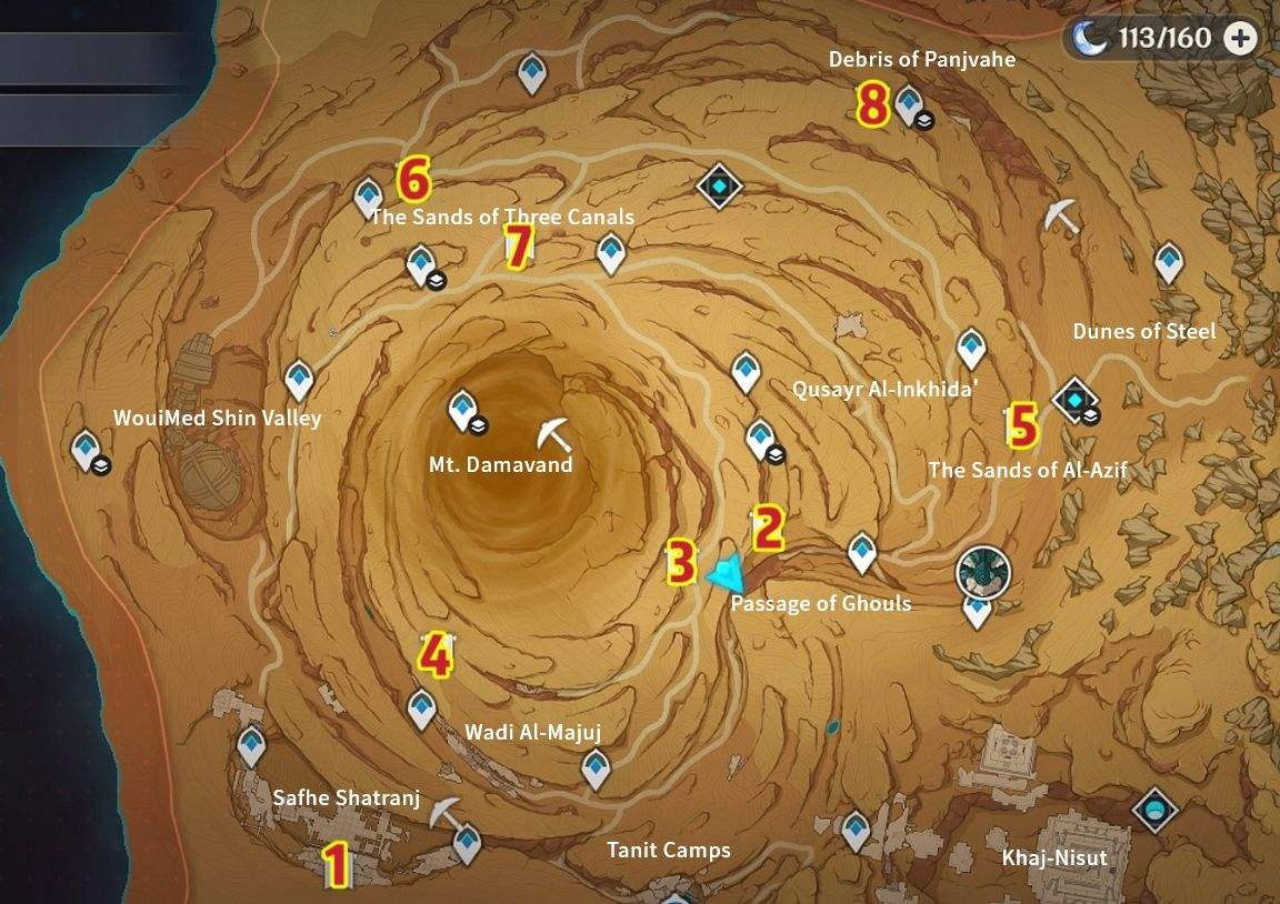 「V3.4 Guide」Primal Obelisk and Sacred Seal Locations and Route in ...