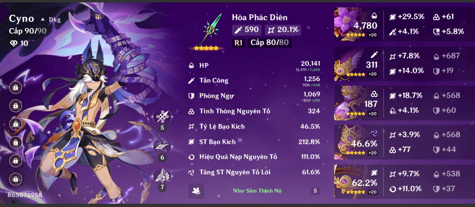 Cyno build Genshin Impact | HoYoLAB