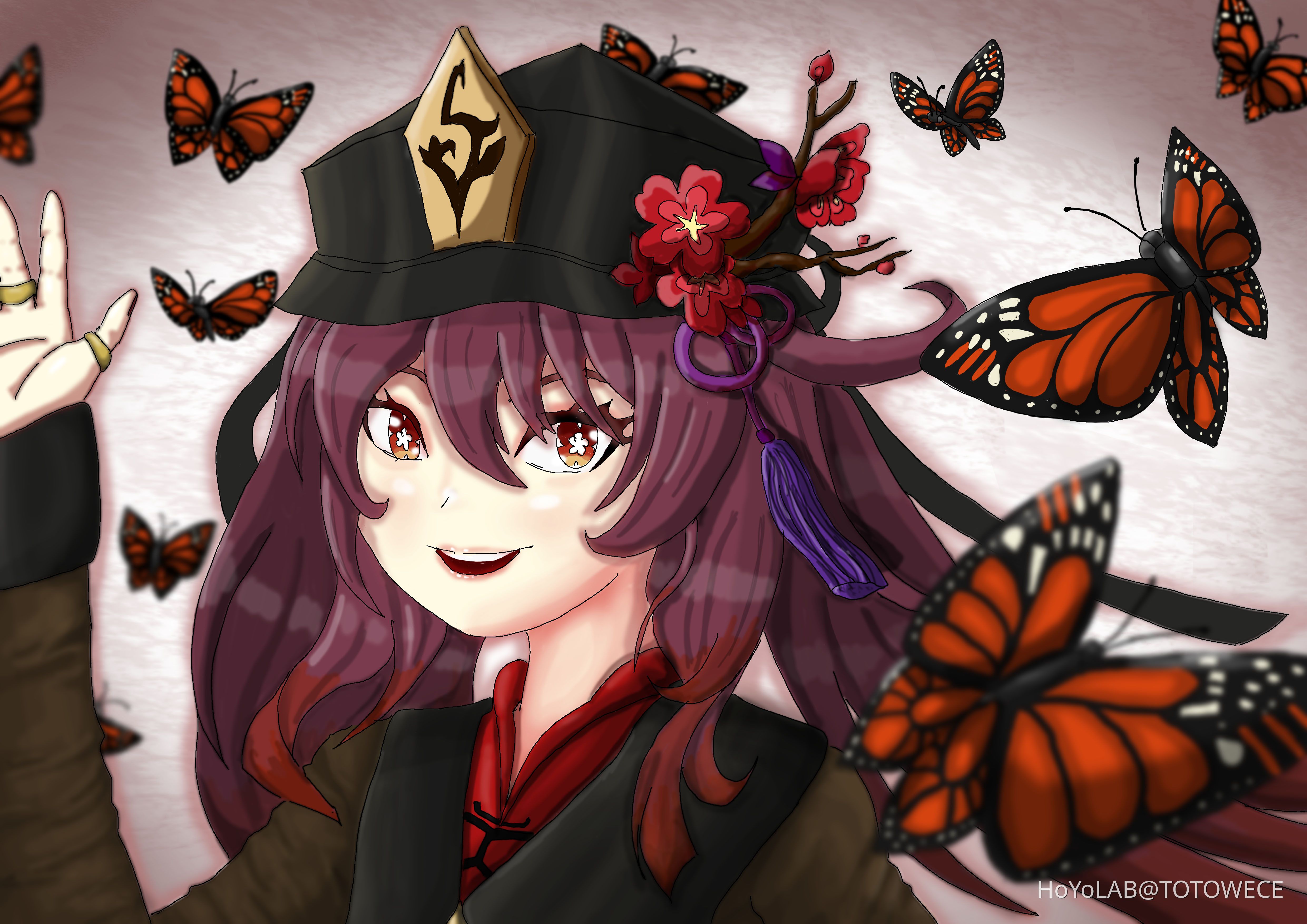 Hu Tao & Butterflies of Charon Genshin Impact | HoYoLAB