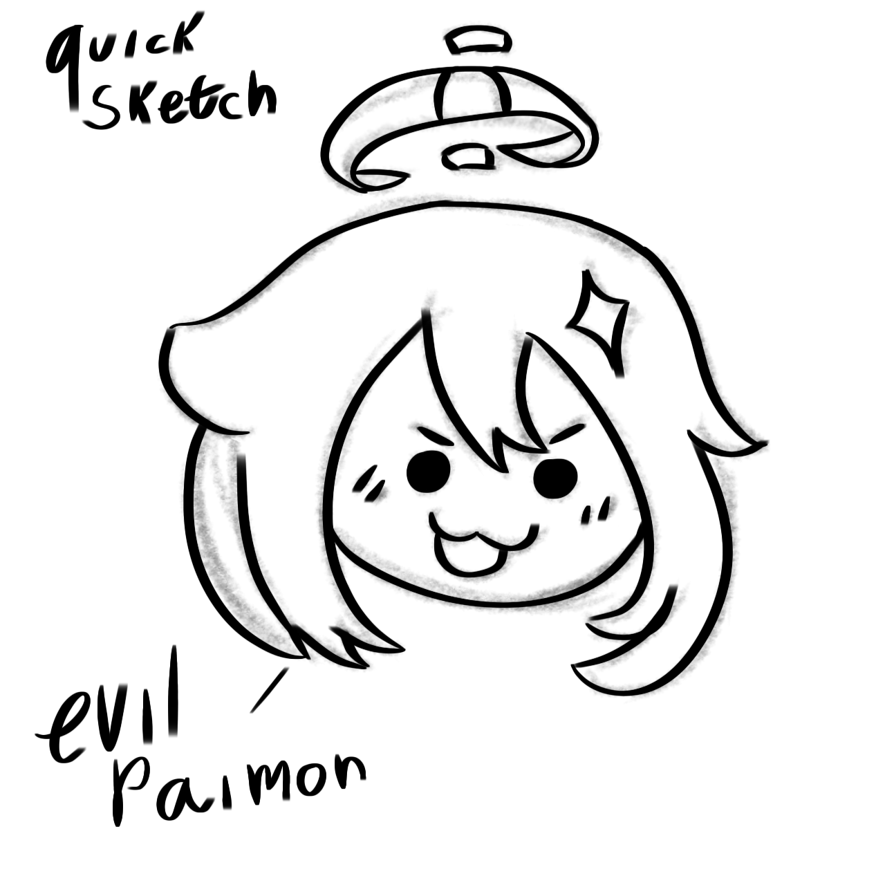 quick paimon sketch! Genshin Impact | HoYoLAB